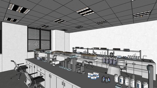 modelo 3d laboratorio - TurboSquid 1962866