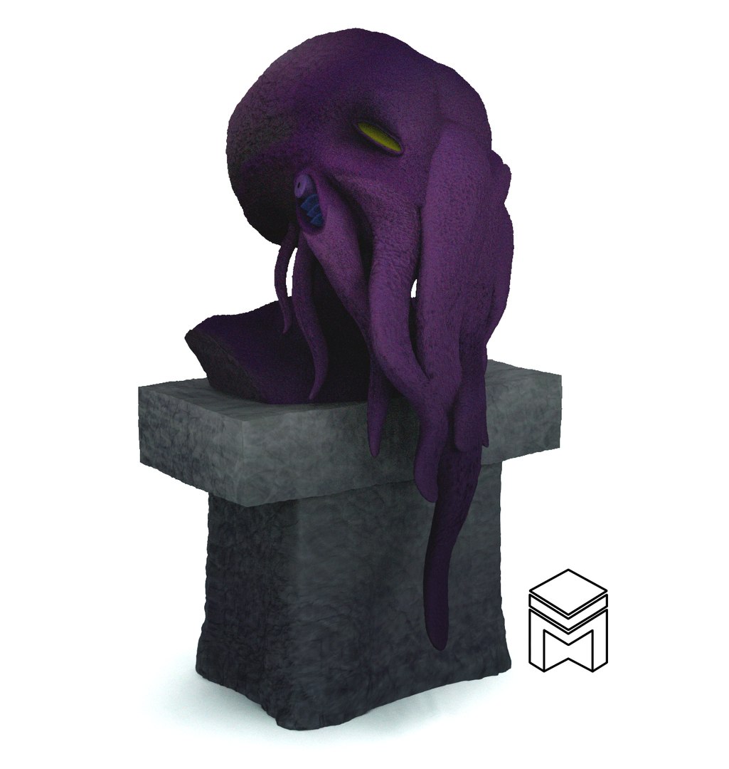 3D Cthulhu Statue Model - TurboSquid 1233383