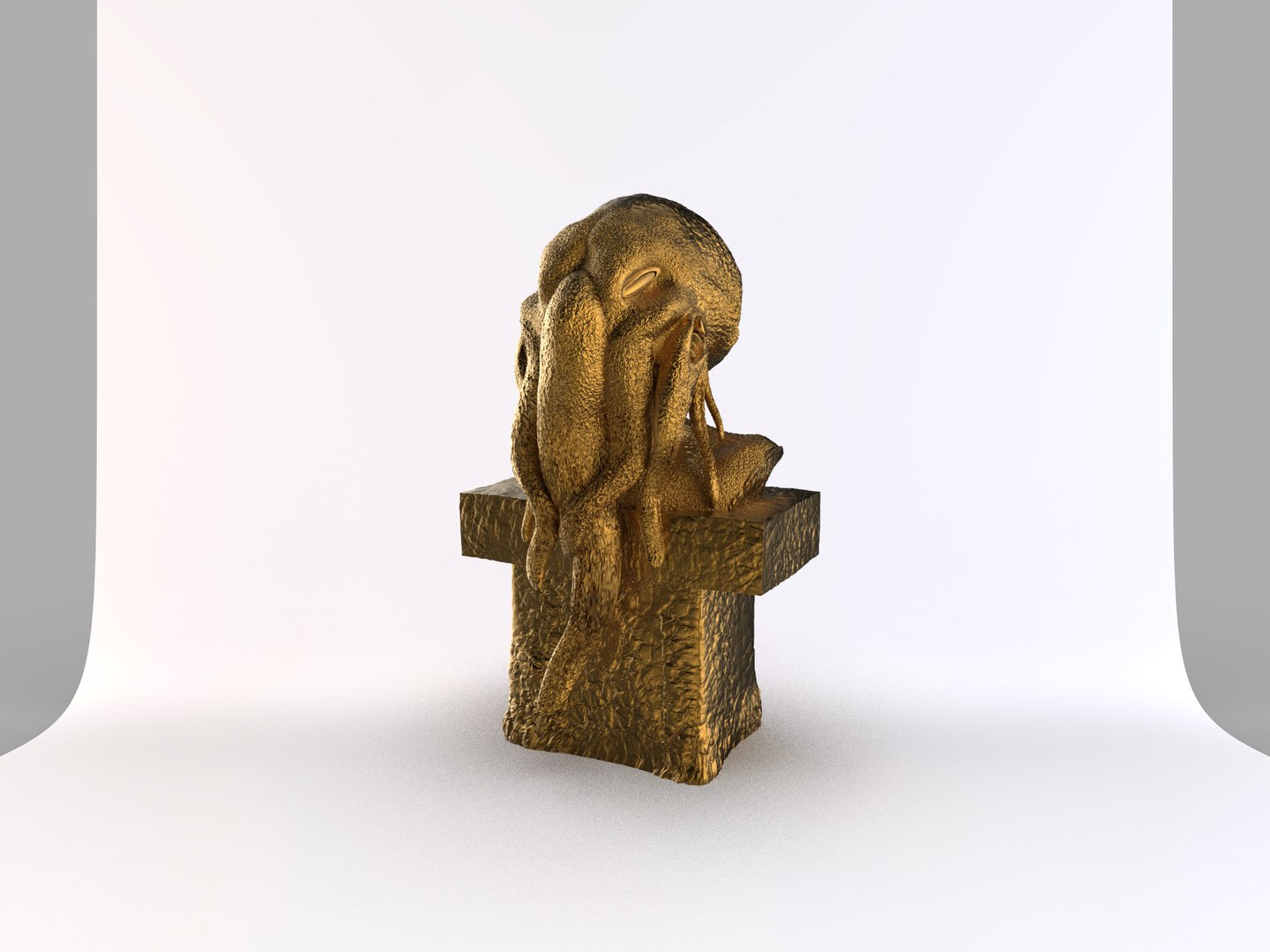 3D Cthulhu Statue Model - TurboSquid 1233383