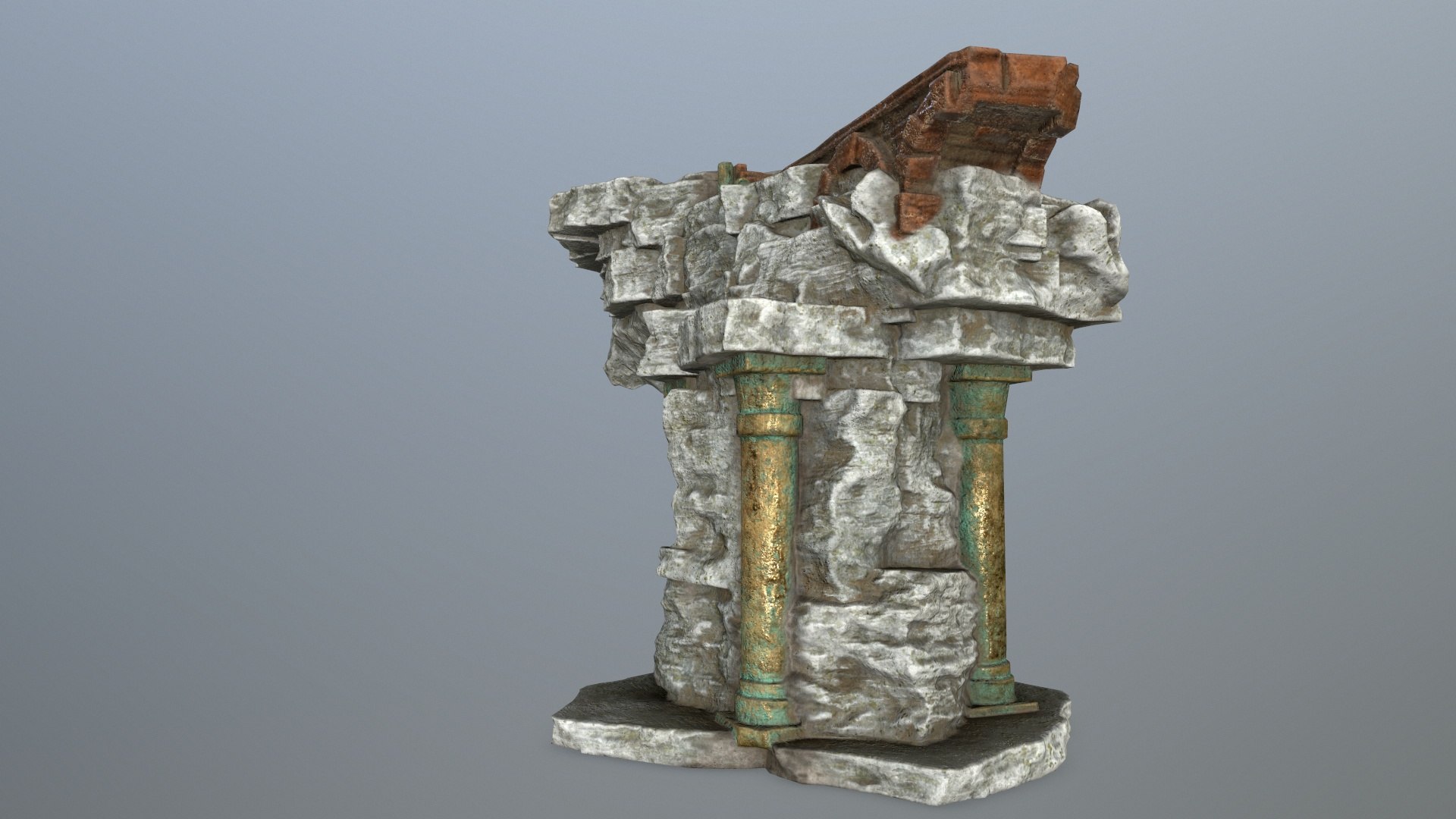 3D Temple Old Model - TurboSquid 1607522