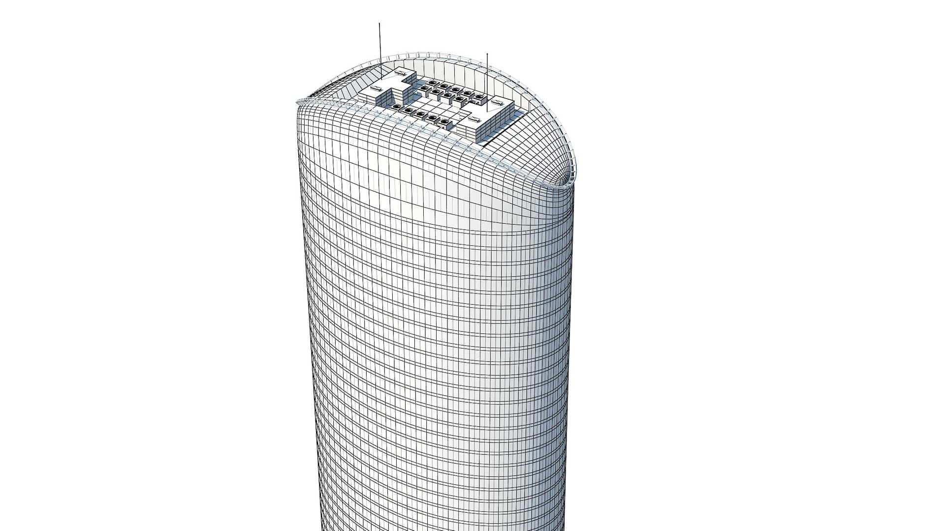 Generic skyscraper tower 3D model - TurboSquid 1458140
