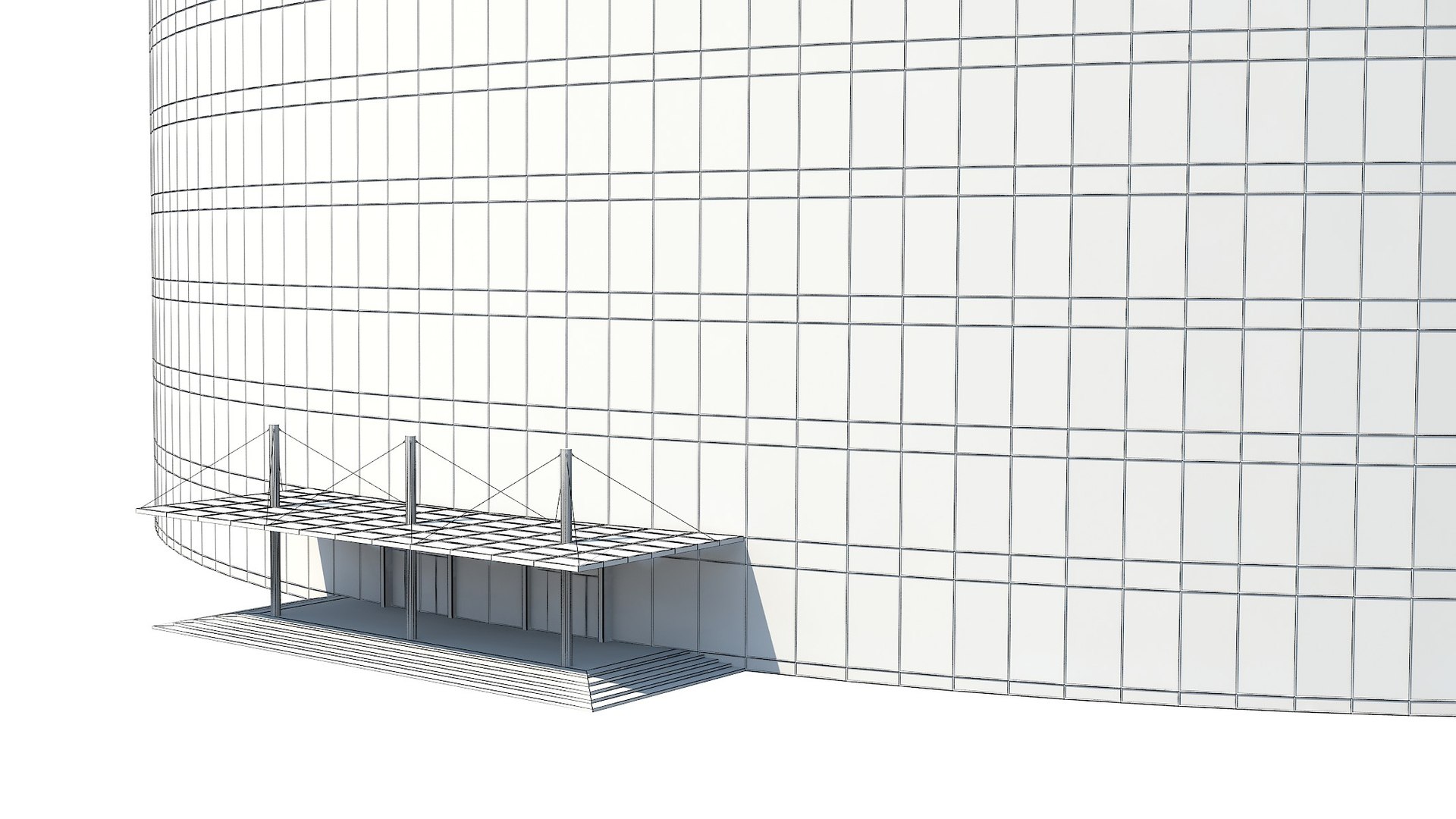 Generic skyscraper tower 3D model - TurboSquid 1458140