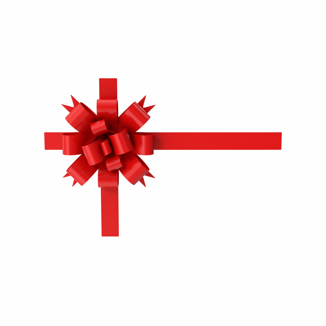 Red Gift Bow Ribbon 3D - TurboSquid 2233345