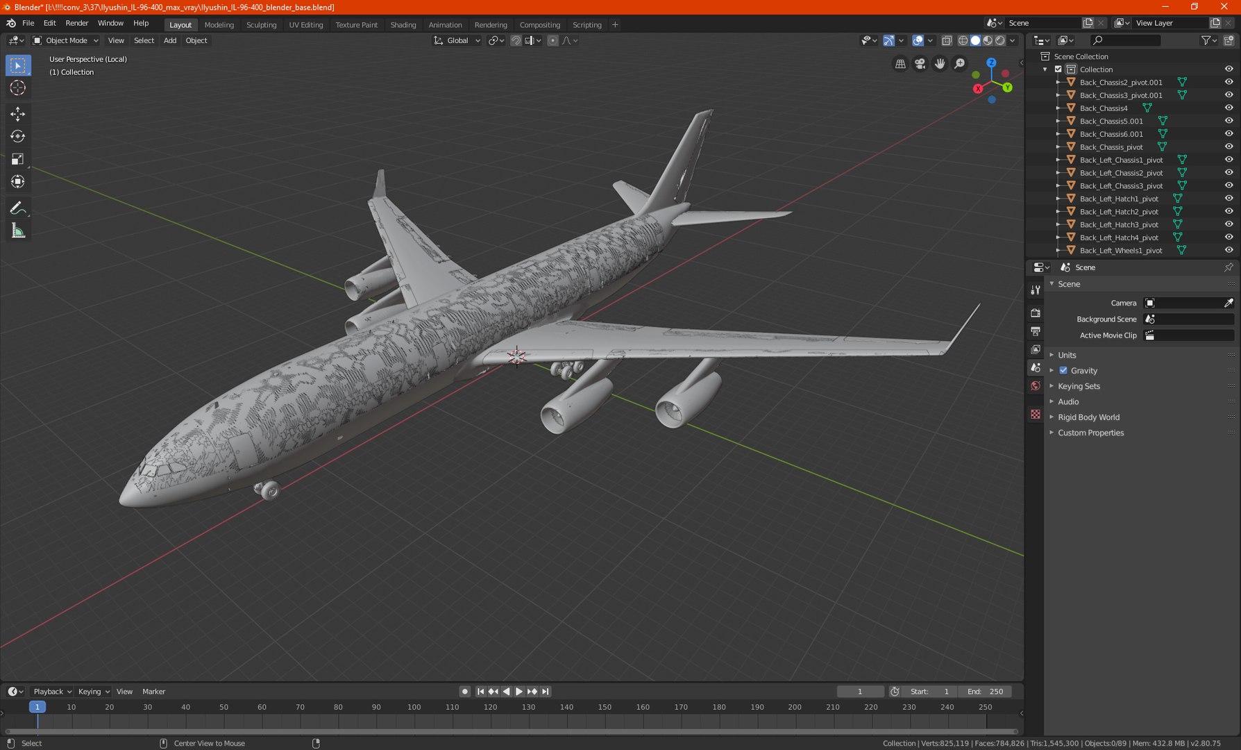 3D model Ilyushin IL-96-400 - TurboSquid 1978927