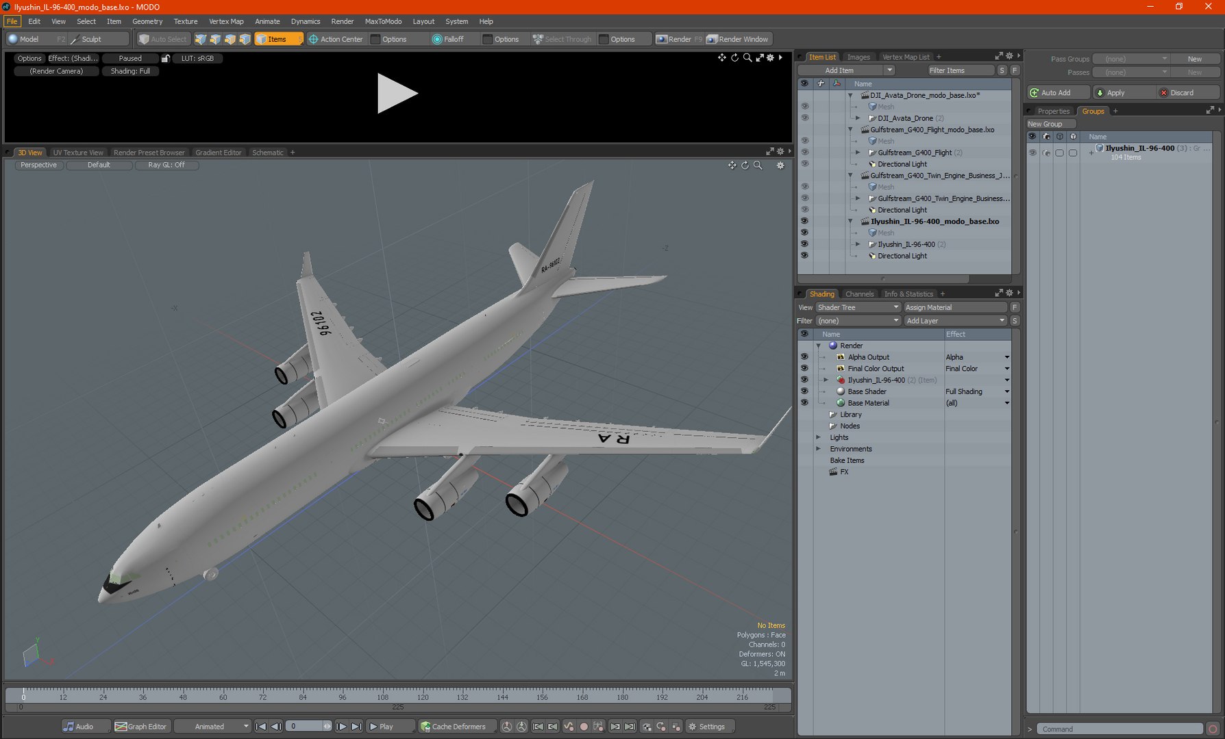 3D model Ilyushin IL-96-400 - TurboSquid 1978927