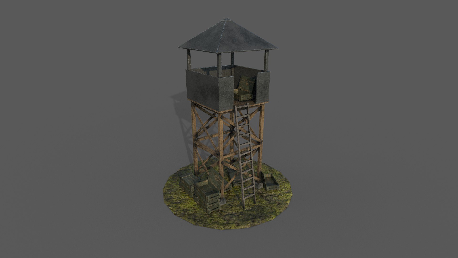 Watchtower 3D Model - TurboSquid 1260448