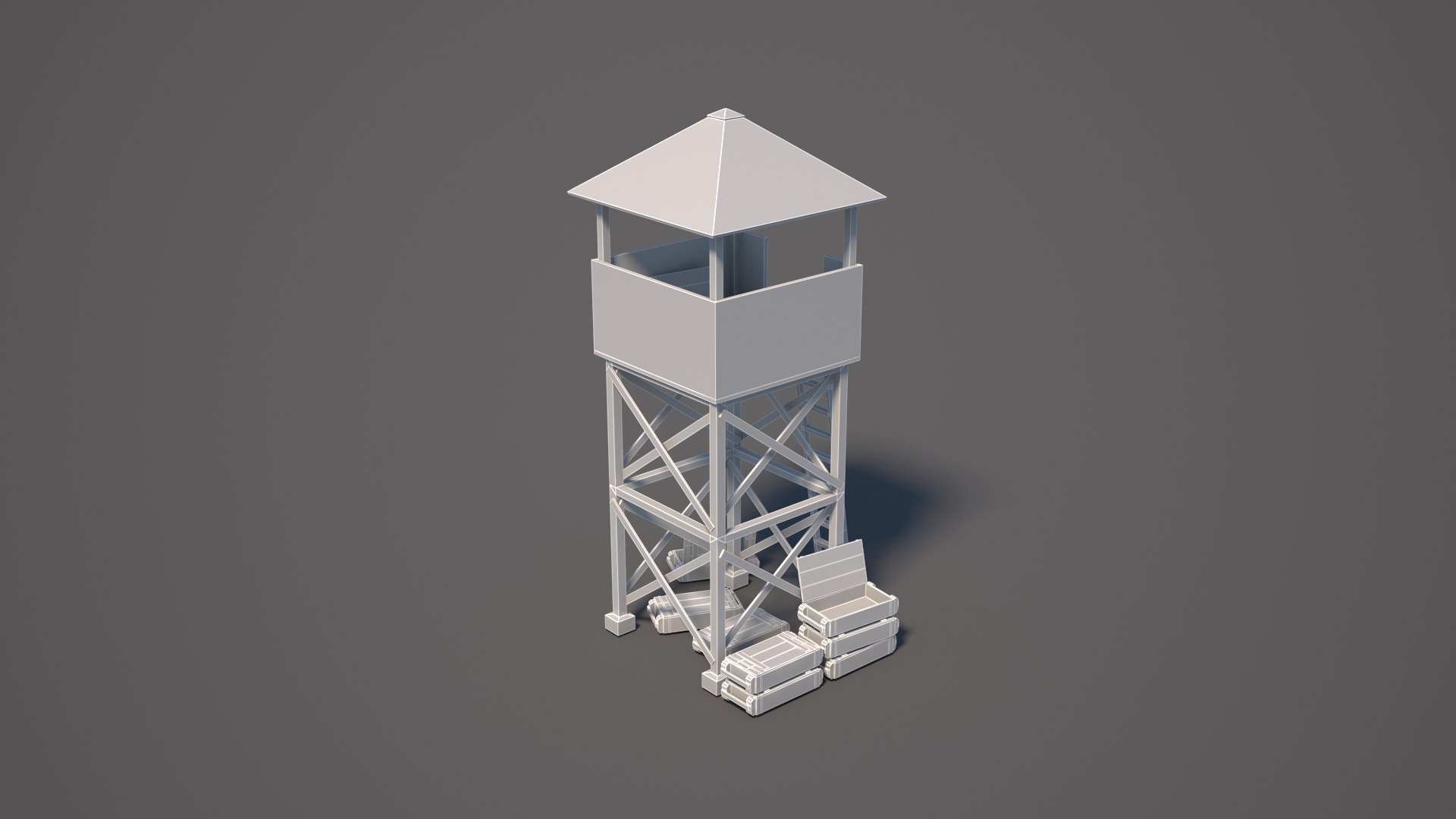 Watchtower 3D Model - TurboSquid 1260448