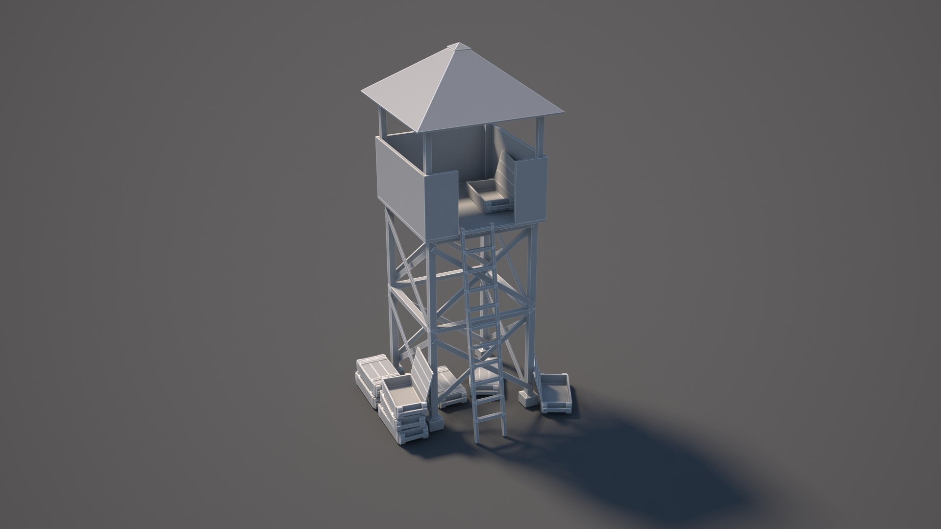 Watchtower 3D Model - TurboSquid 1260448