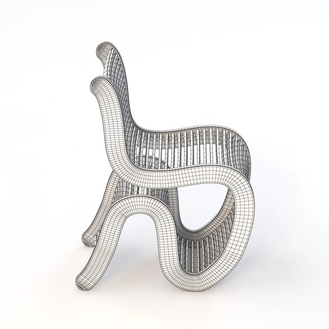 3D model Realistic Spline White Chair - TurboSquid 2007237