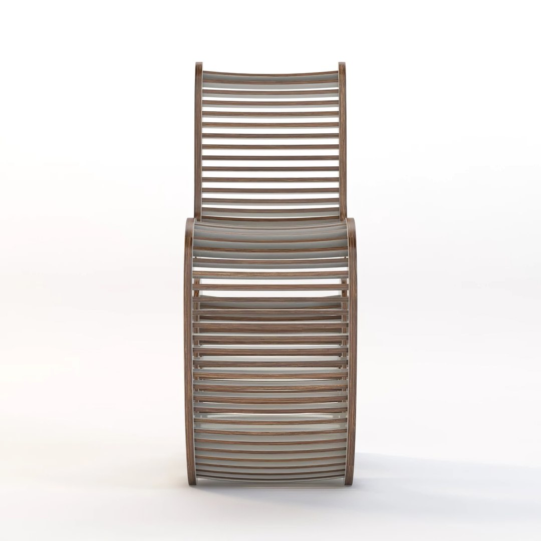 3D model Realistic Spline White Chair - TurboSquid 2007237