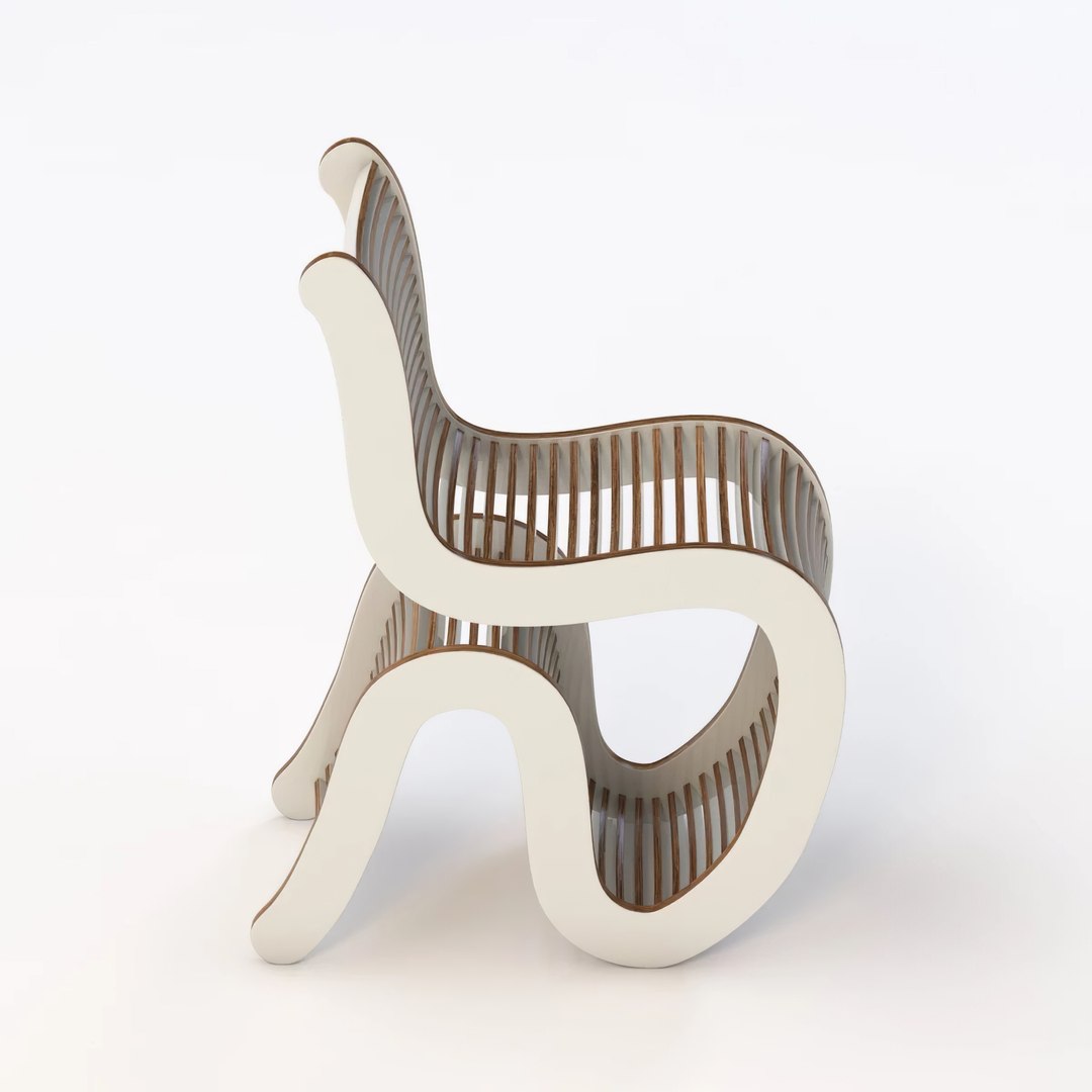 3D model Realistic Spline White Chair - TurboSquid 2007237