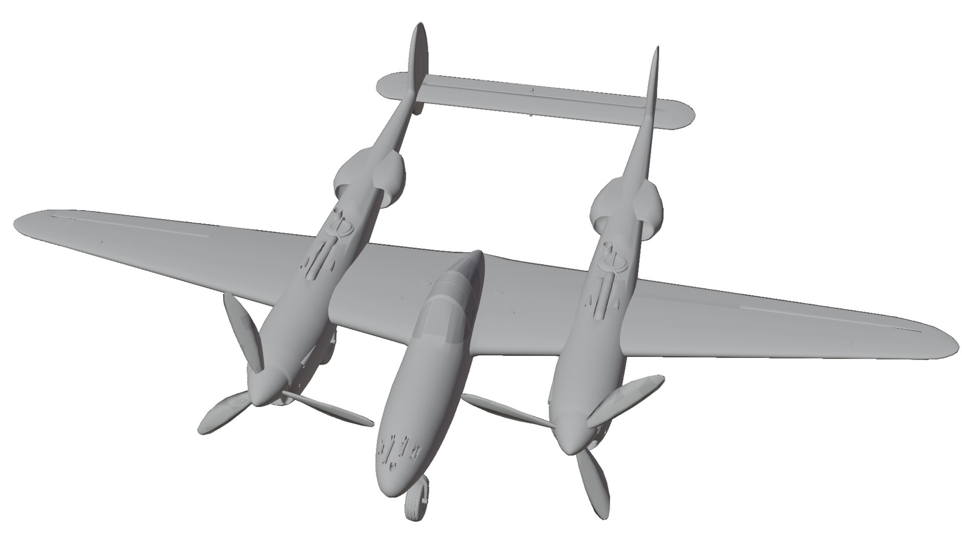 3D Lockheed P 38 Model - TurboSquid 2256223
