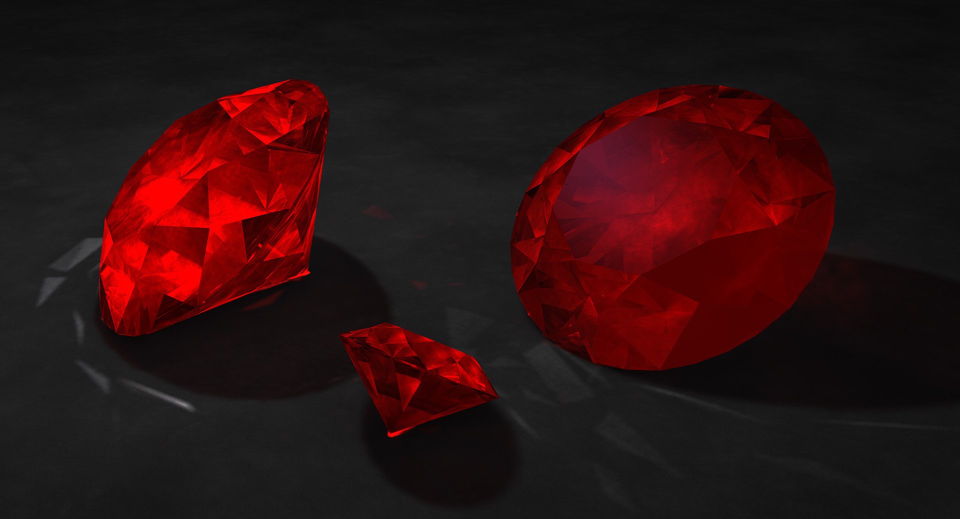 3d Ruby Red Model