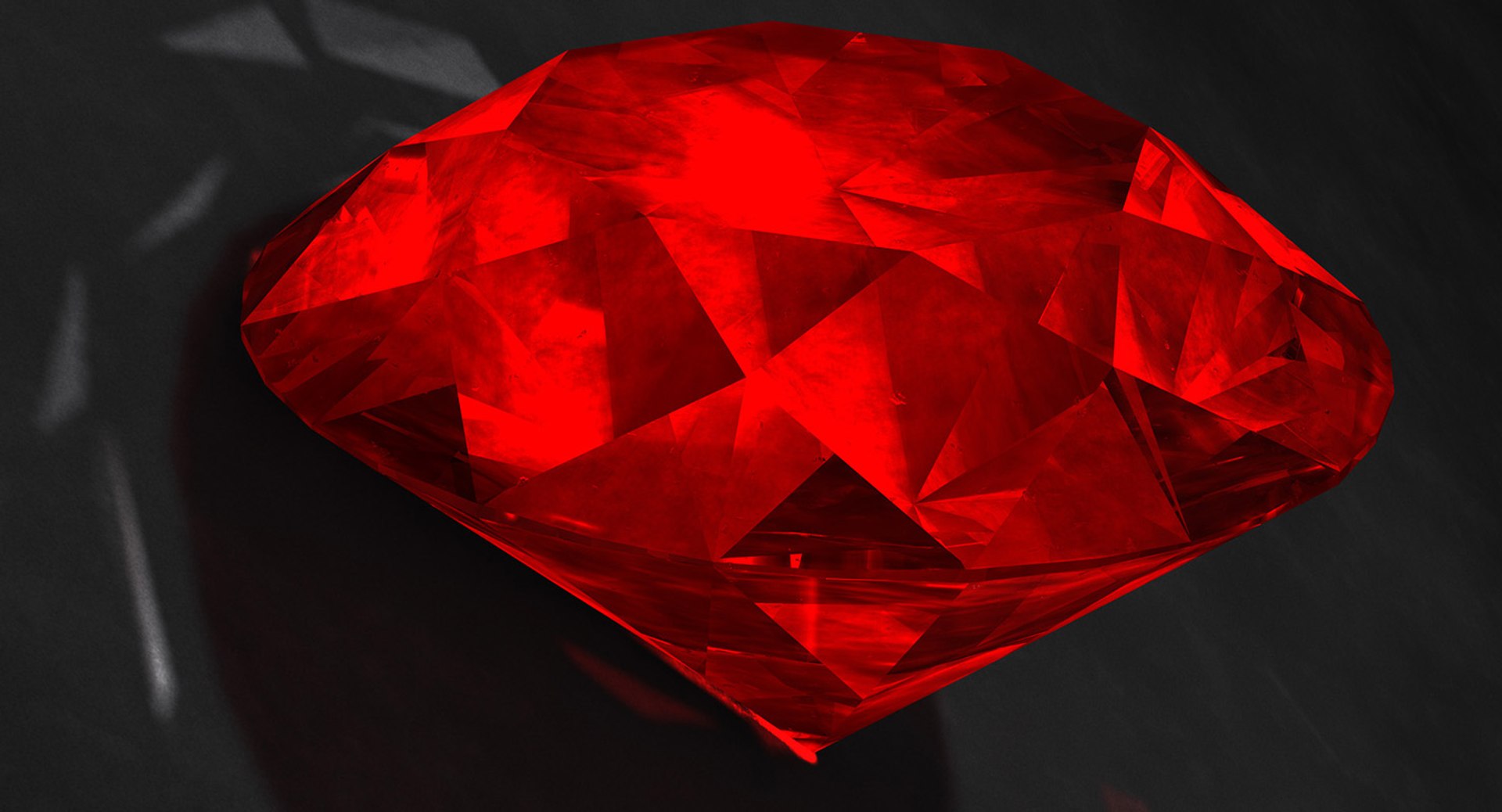 3d Ruby Red Model
