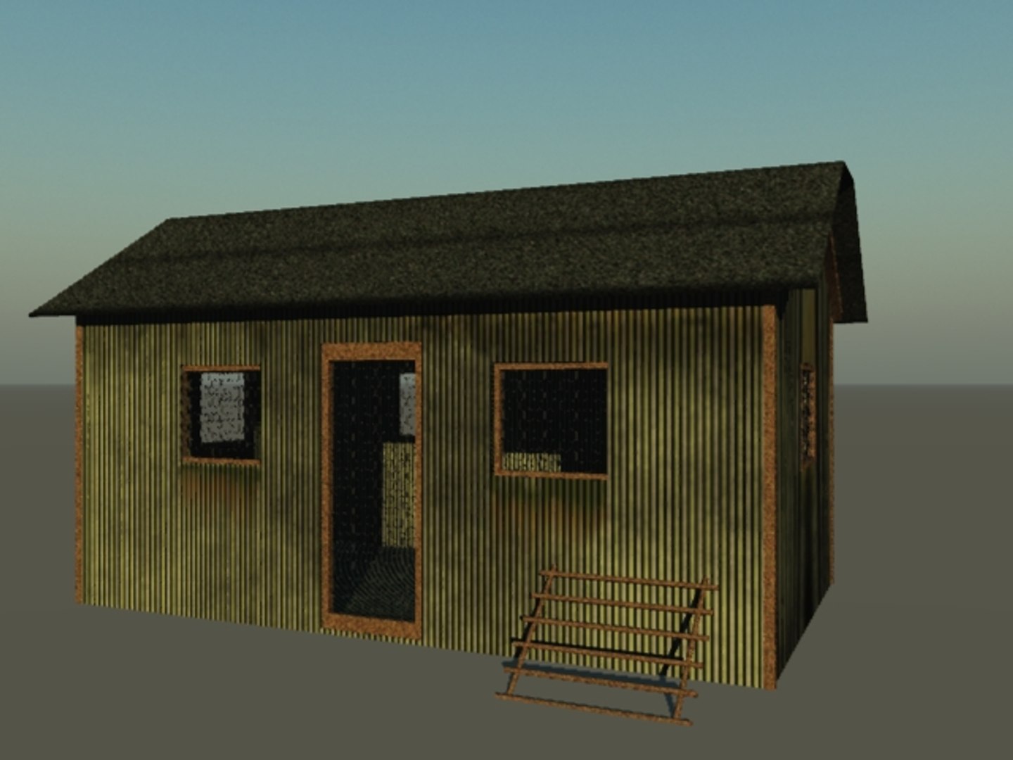 3d Hen House Model