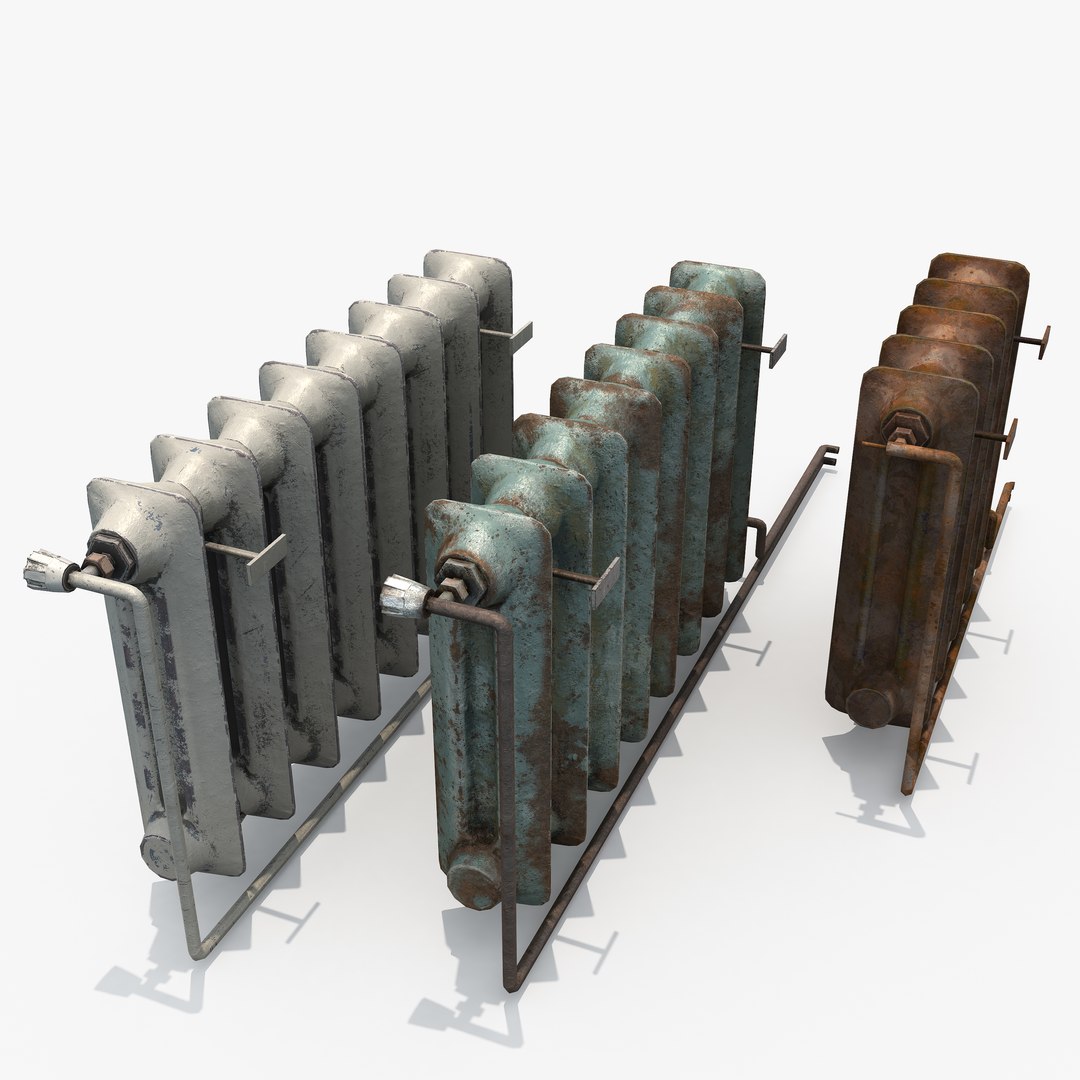 3D Radiators Rust Columns - TurboSquid 1547574
