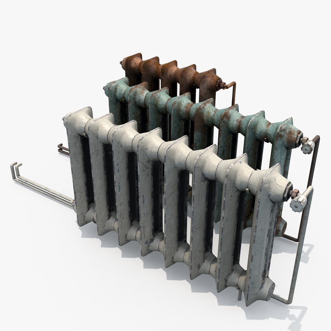 3D Radiators Rust Columns - TurboSquid 1547574