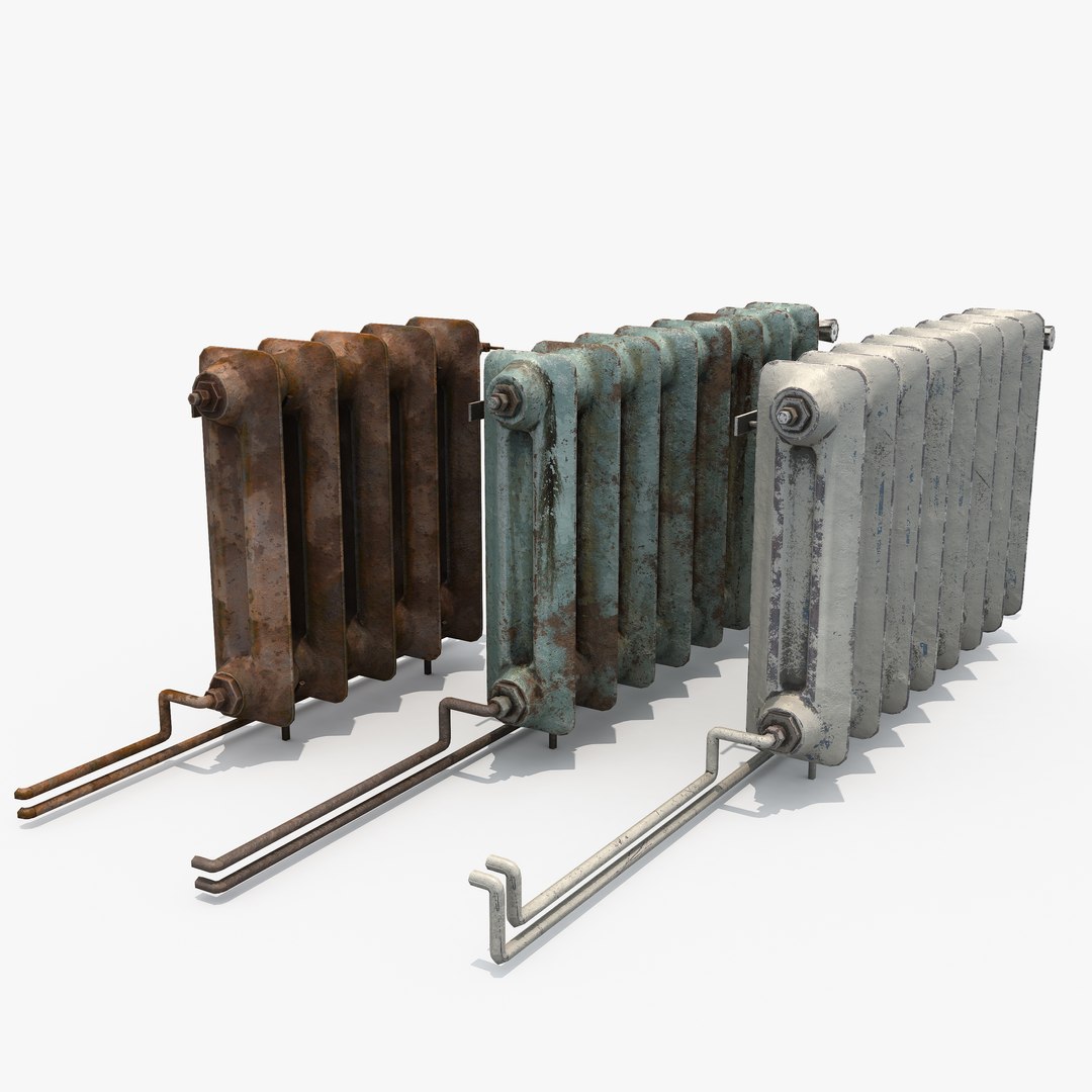 3D Radiators Rust Columns - TurboSquid 1547574
