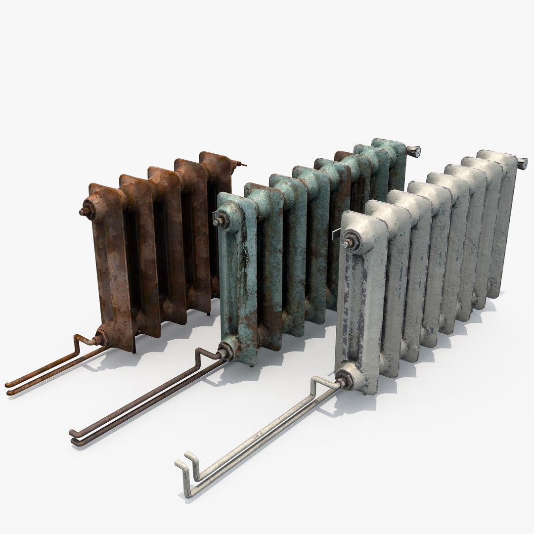 3D Radiators Rust Columns - TurboSquid 1547574