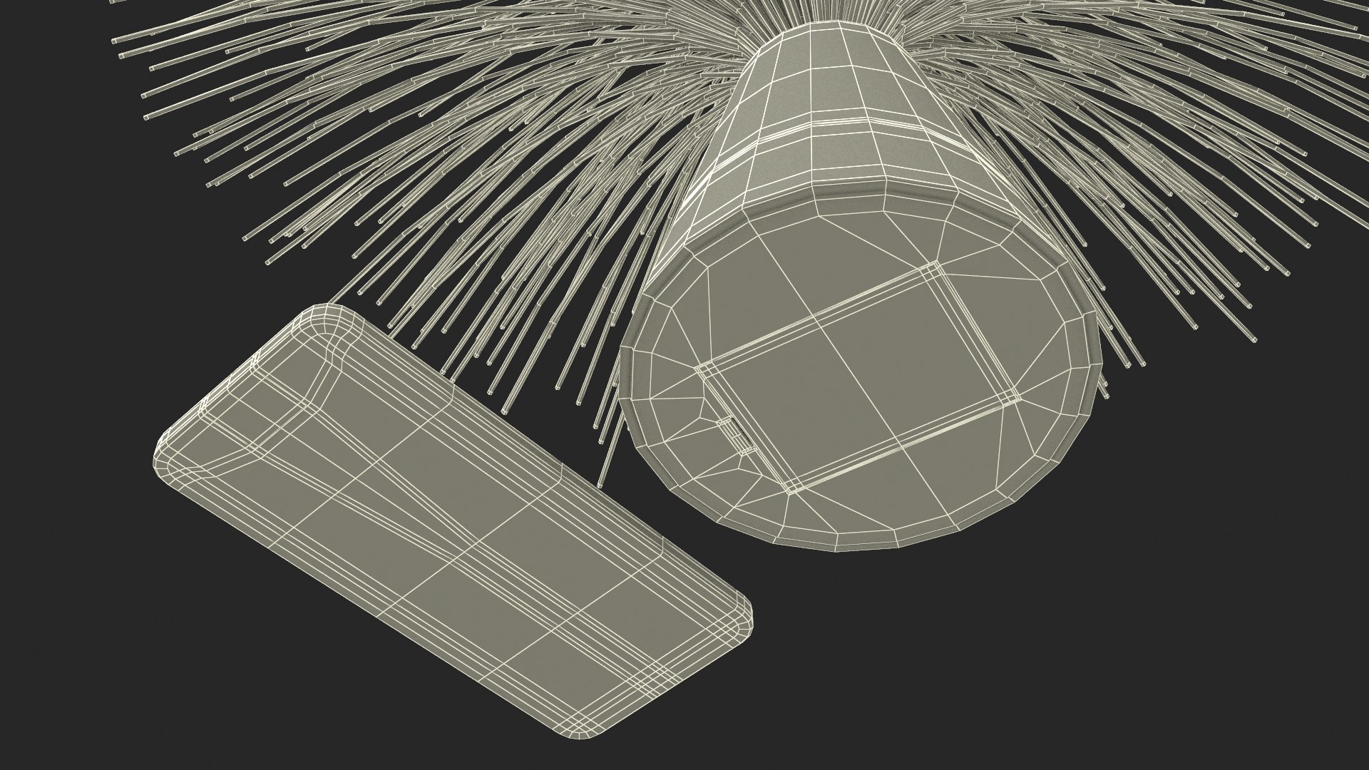 Table LED Lamp Fiber Optic With Remote Violet 3D Model - TurboSquid 2160568