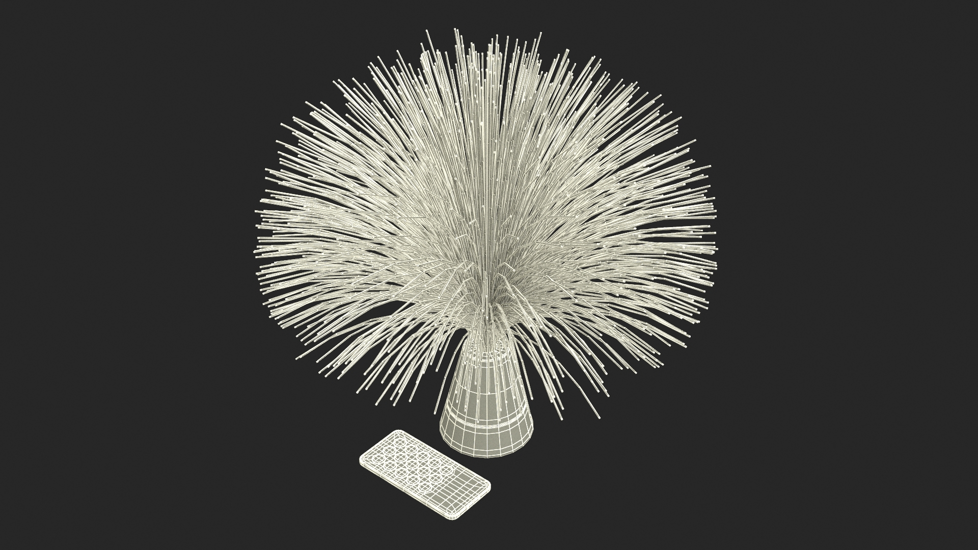 Table LED Lamp Fiber Optic With Remote Violet 3D Model - TurboSquid 2160568