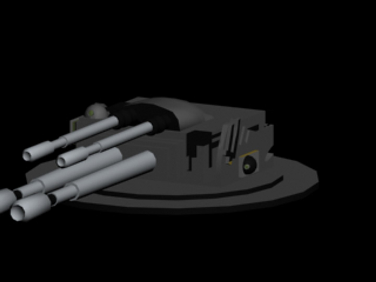 3d Gun Turret Model
