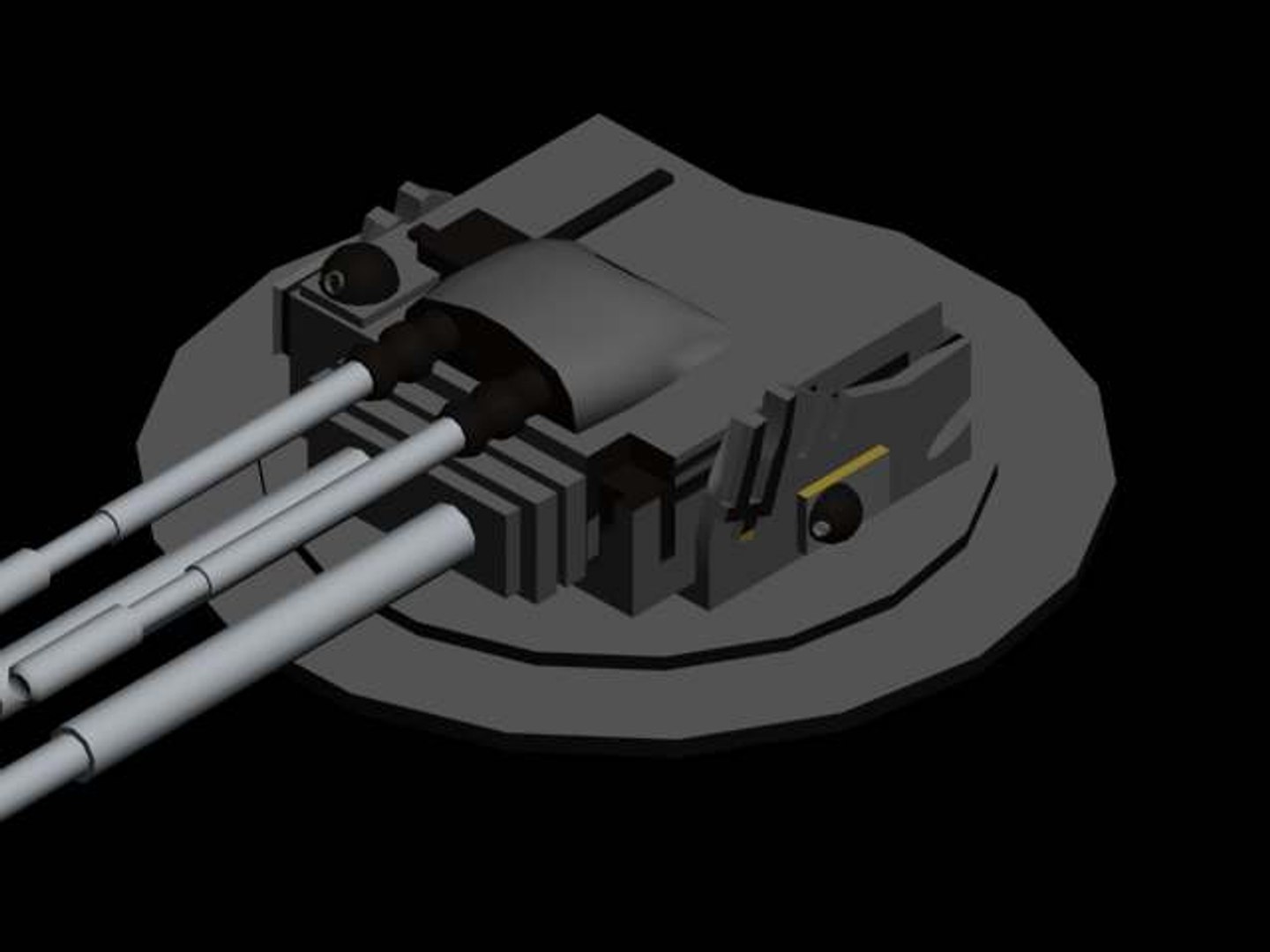 3d Gun Turret Model