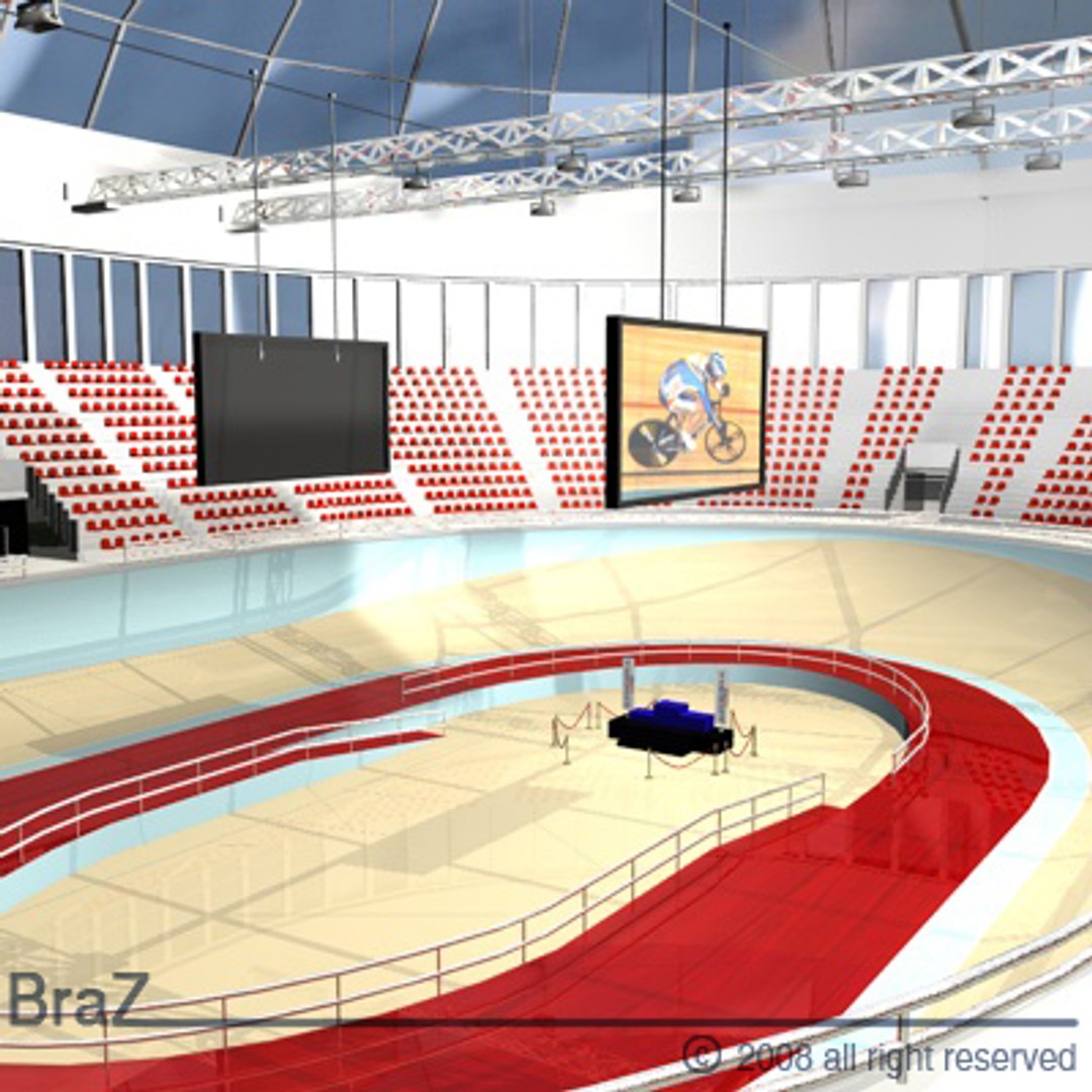 3d model velodrome bicycle racing