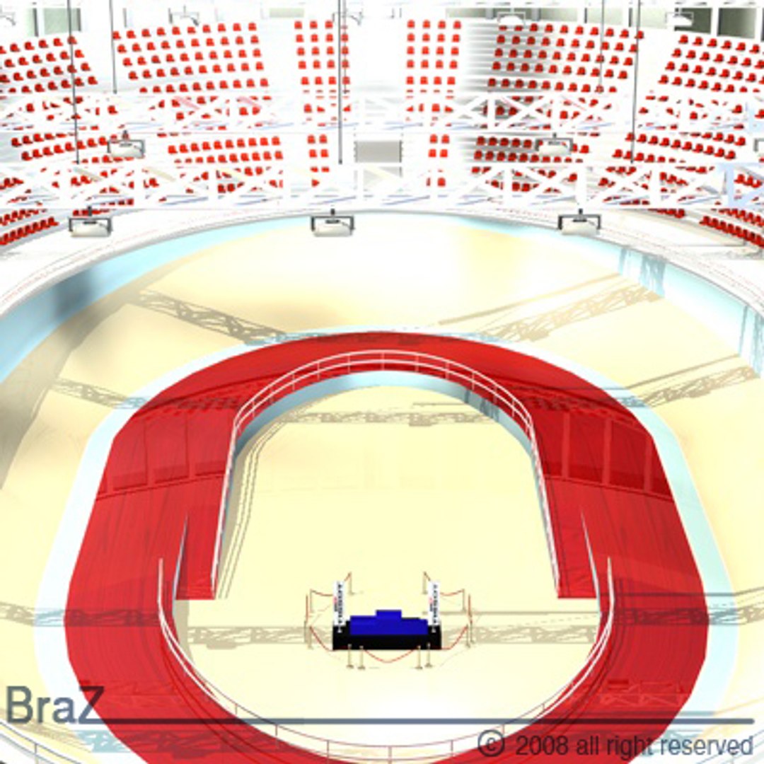 3d model velodrome bicycle racing
