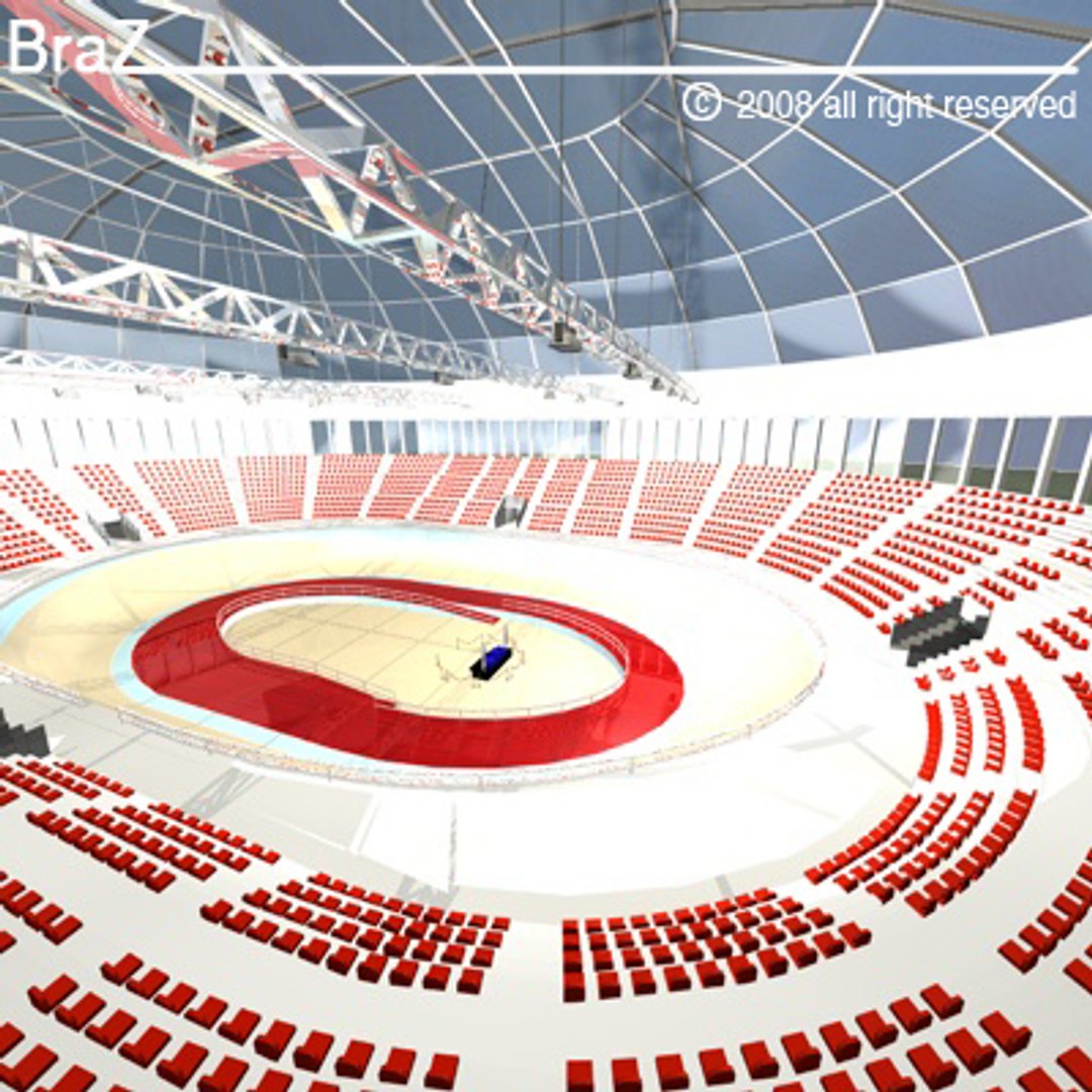 3d model velodrome bicycle racing