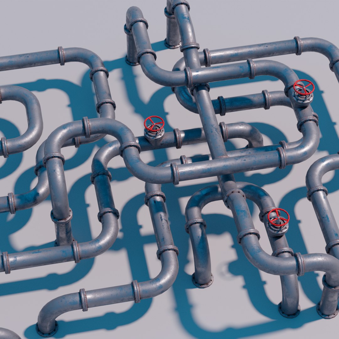 3D Modular Pipes Set Model - TurboSquid 1757067