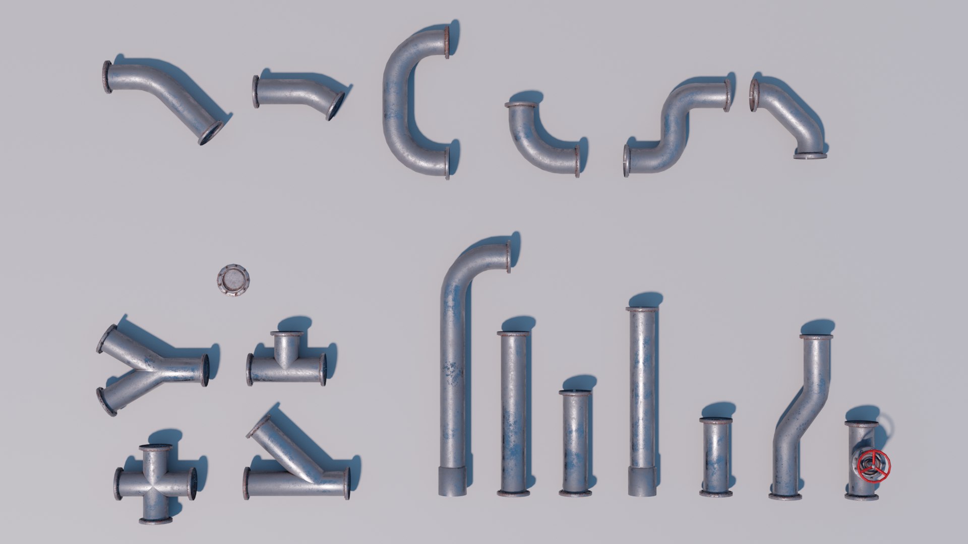 3D Modular Pipes Set Model - TurboSquid 1757067