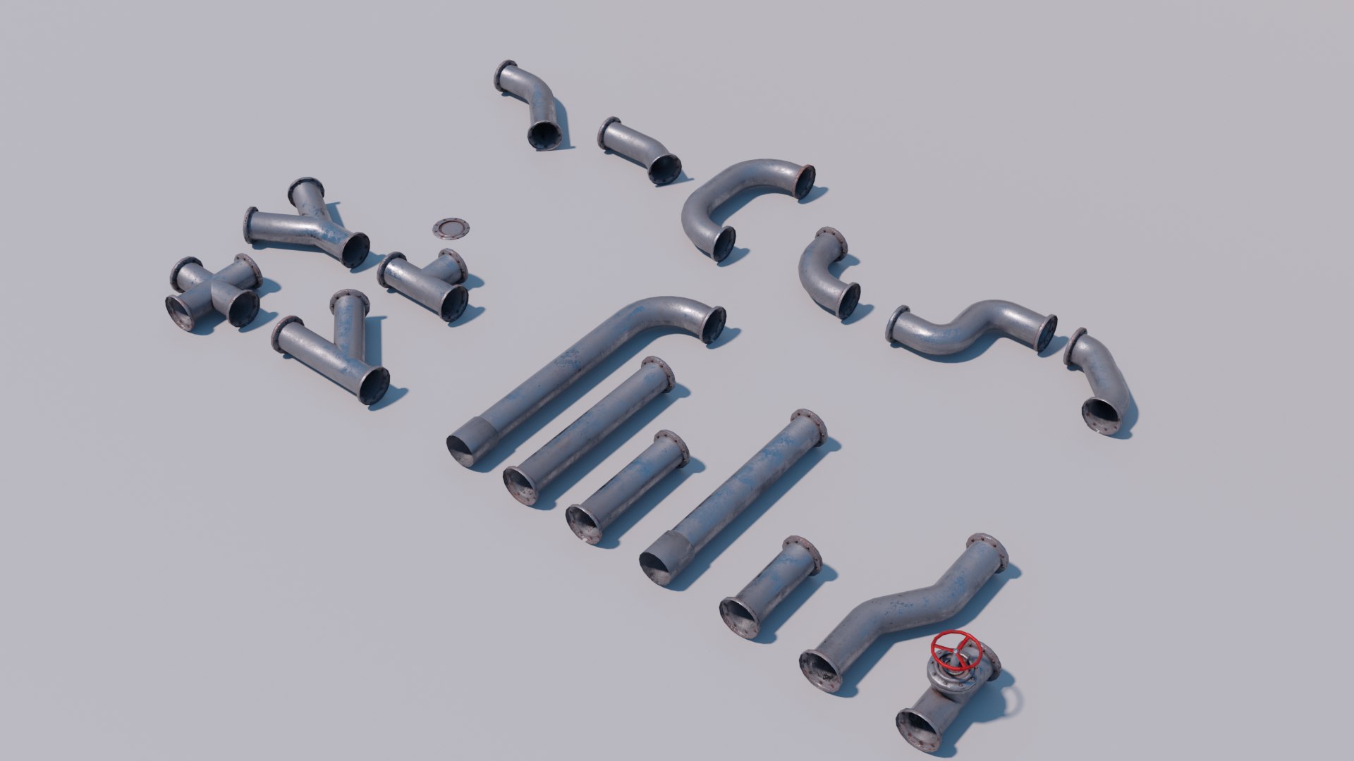 3D Modular Pipes Set Model - TurboSquid 1757067