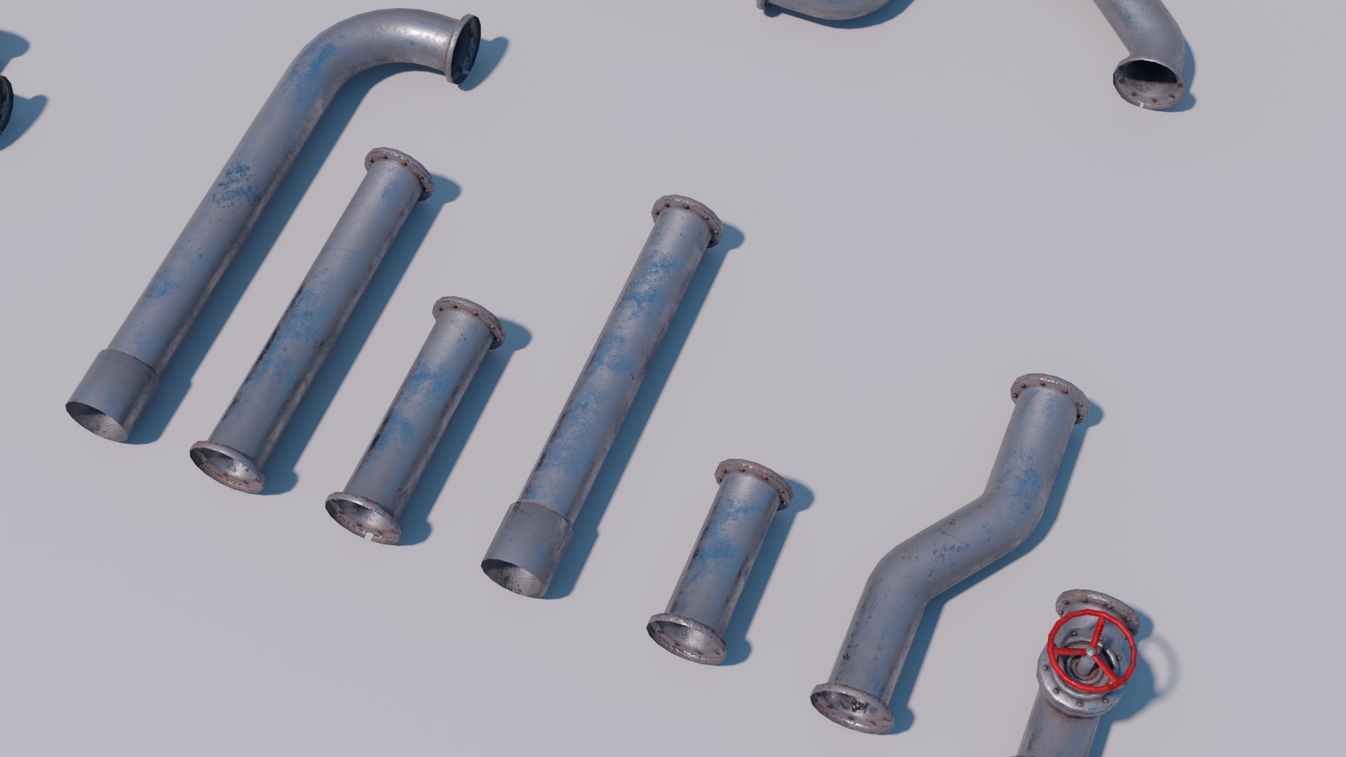 3D Modular Pipes Set Model - TurboSquid 1757067