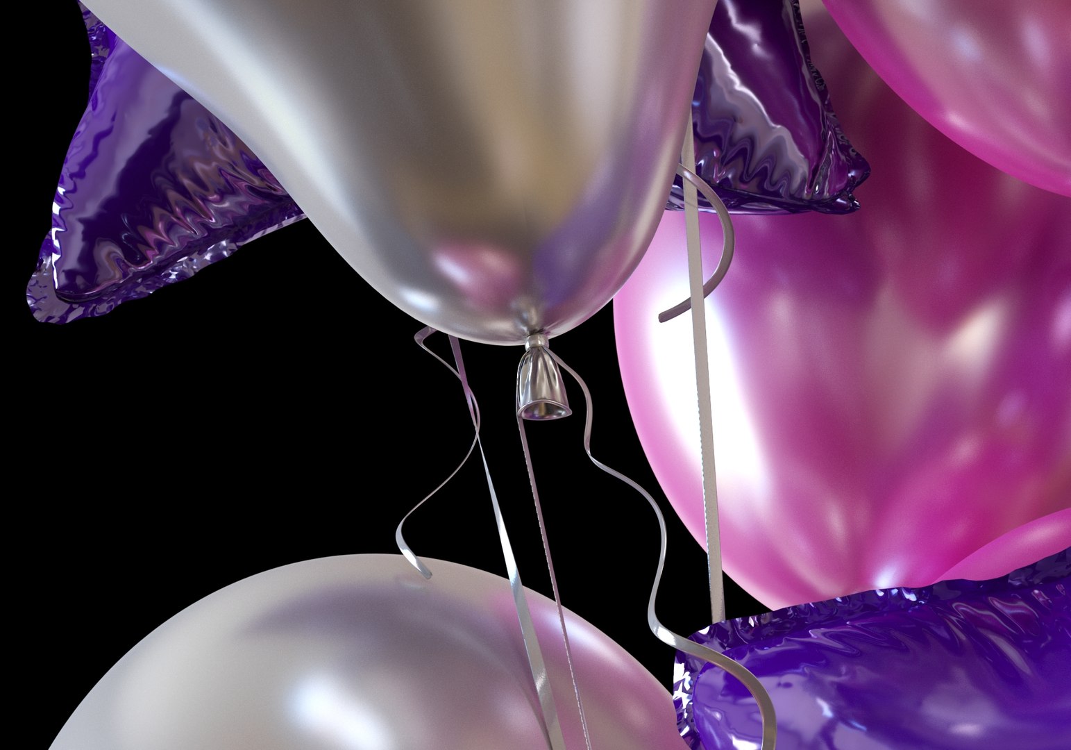 Helium Balloons 3D - TurboSquid 1615010