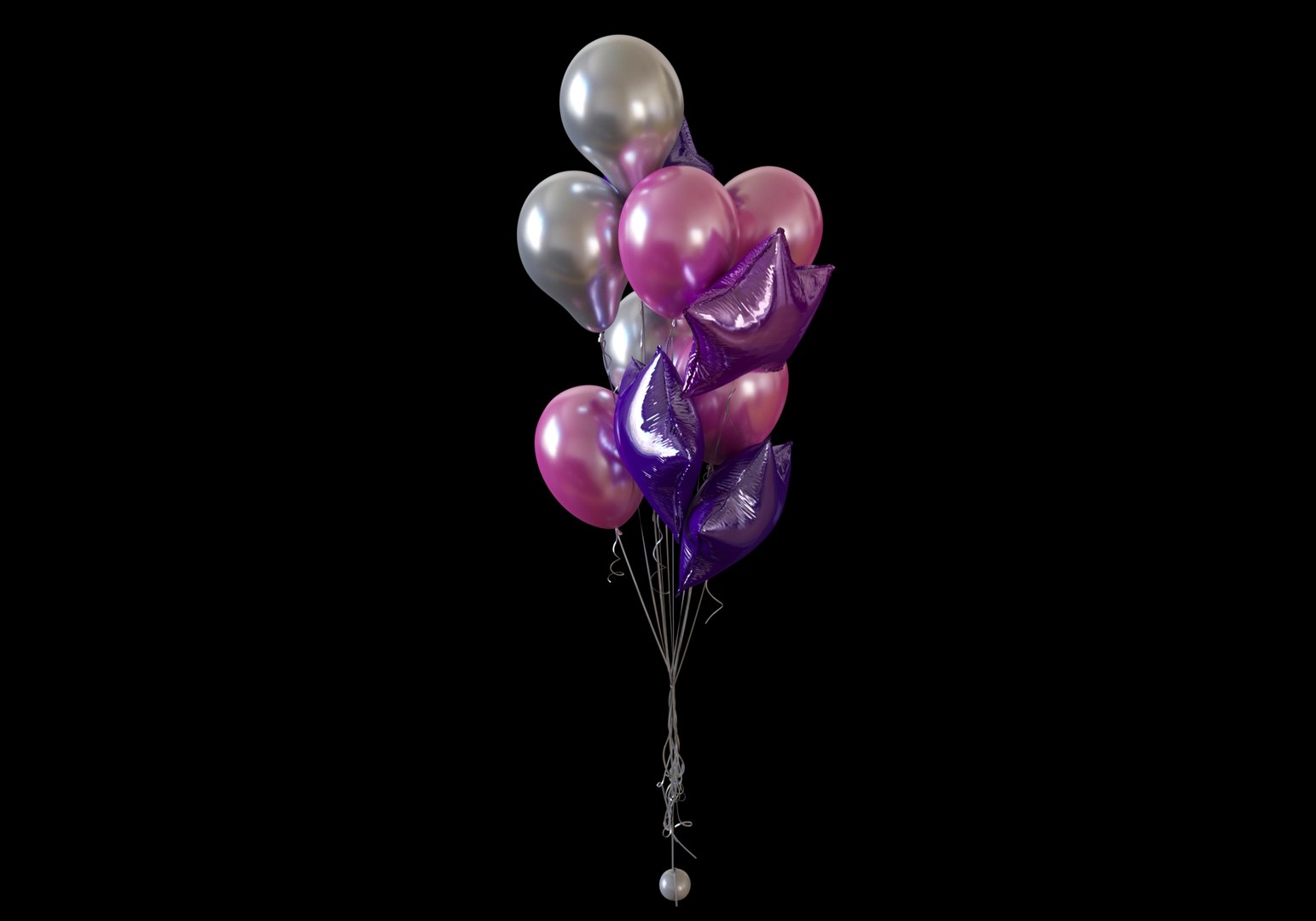 Helium Balloons 3D - TurboSquid 1615010