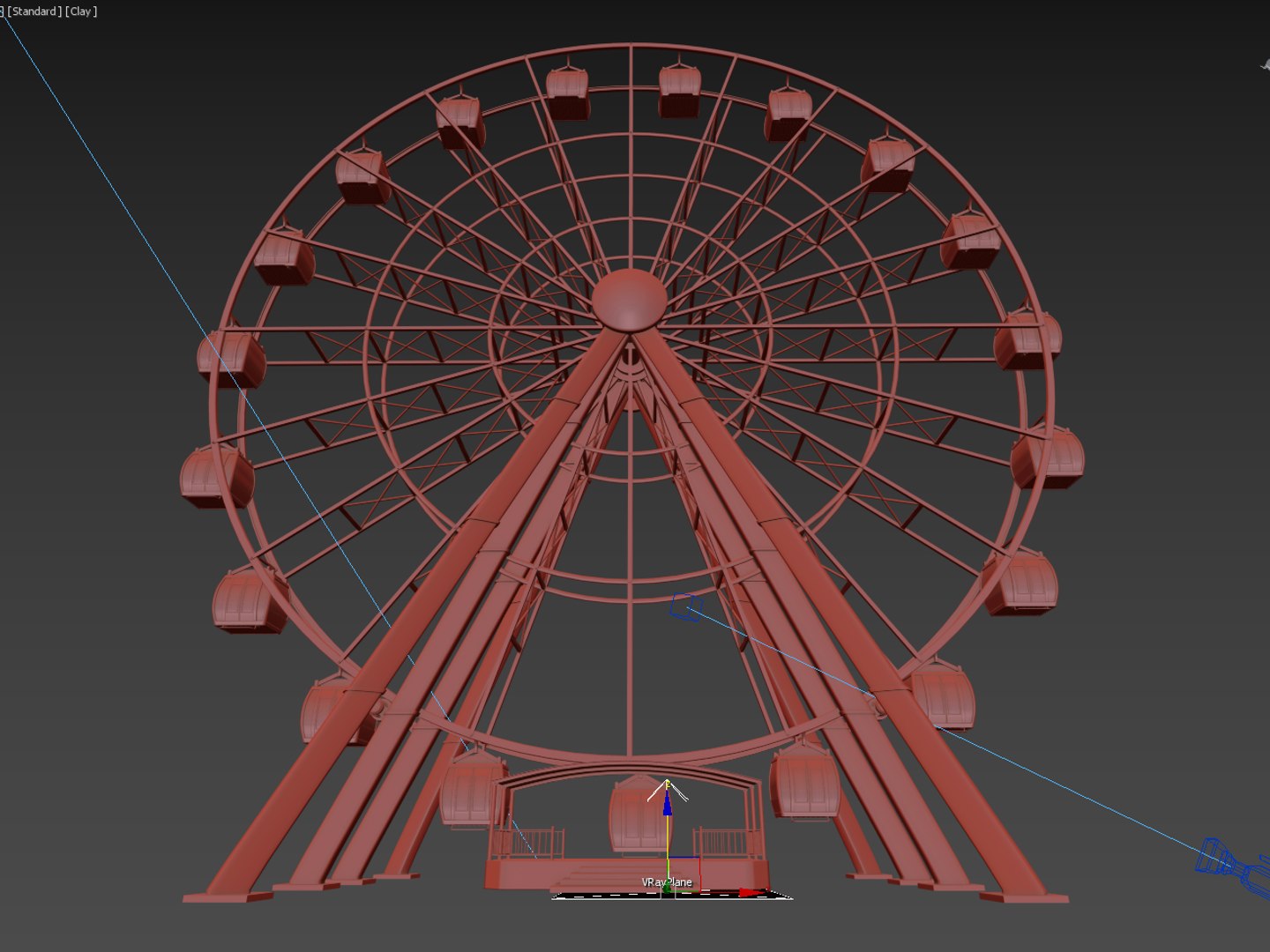 3D Ferris Wheel Modelled Model - TurboSquid 1185794