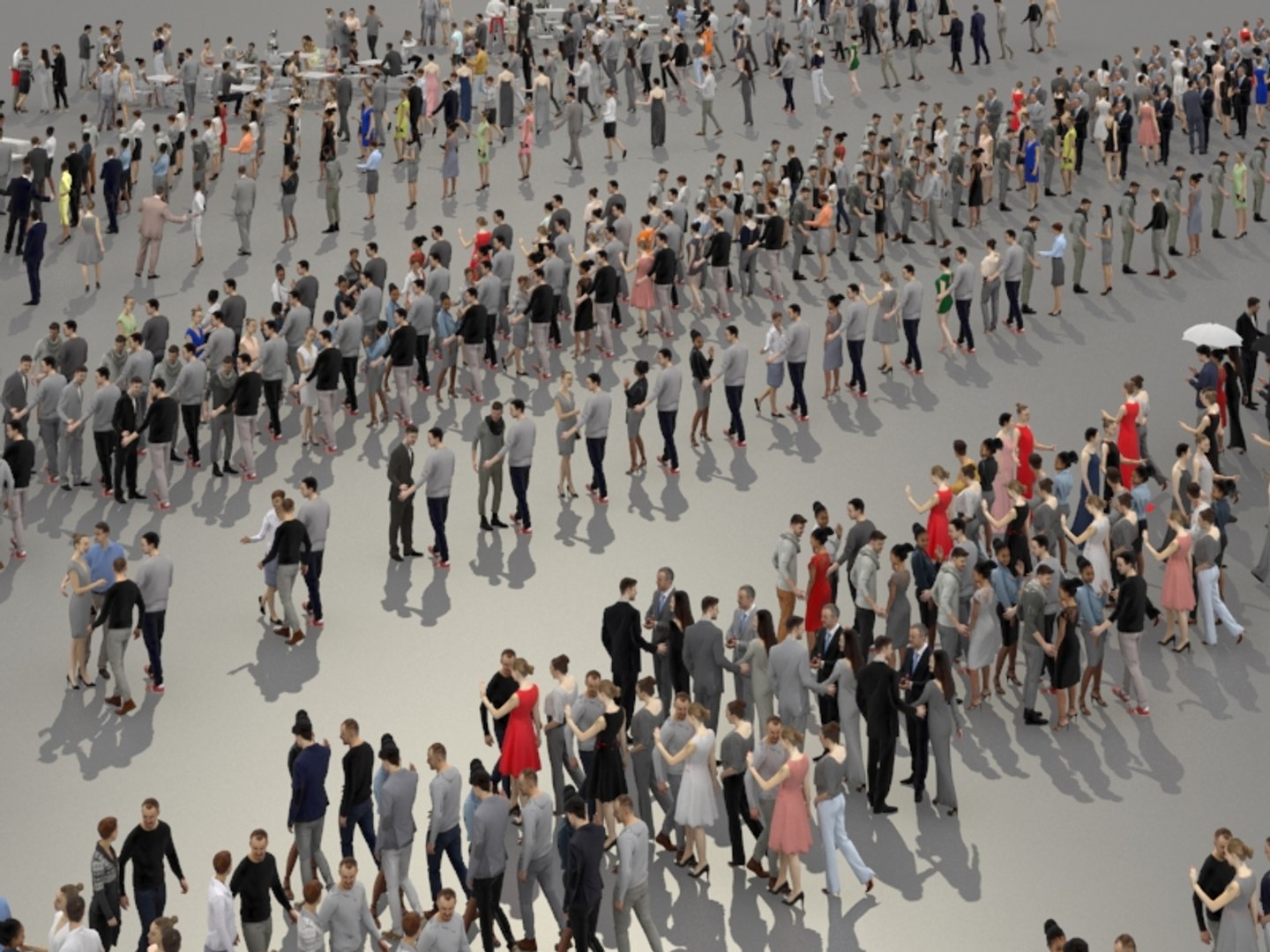 3D model ultimate speed crowds people - TurboSquid 1463426