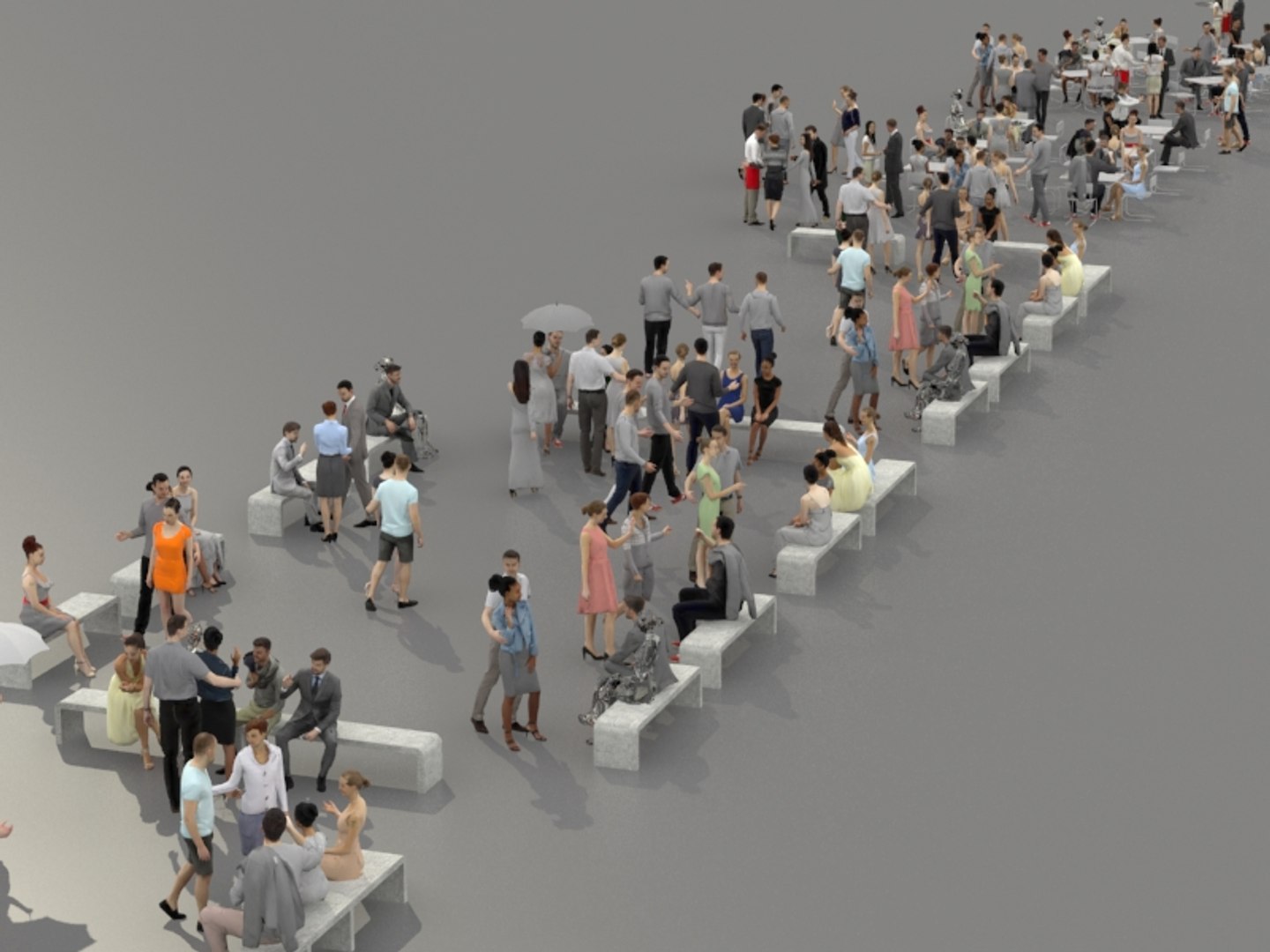 3D model ultimate speed crowds people - TurboSquid 1463426
