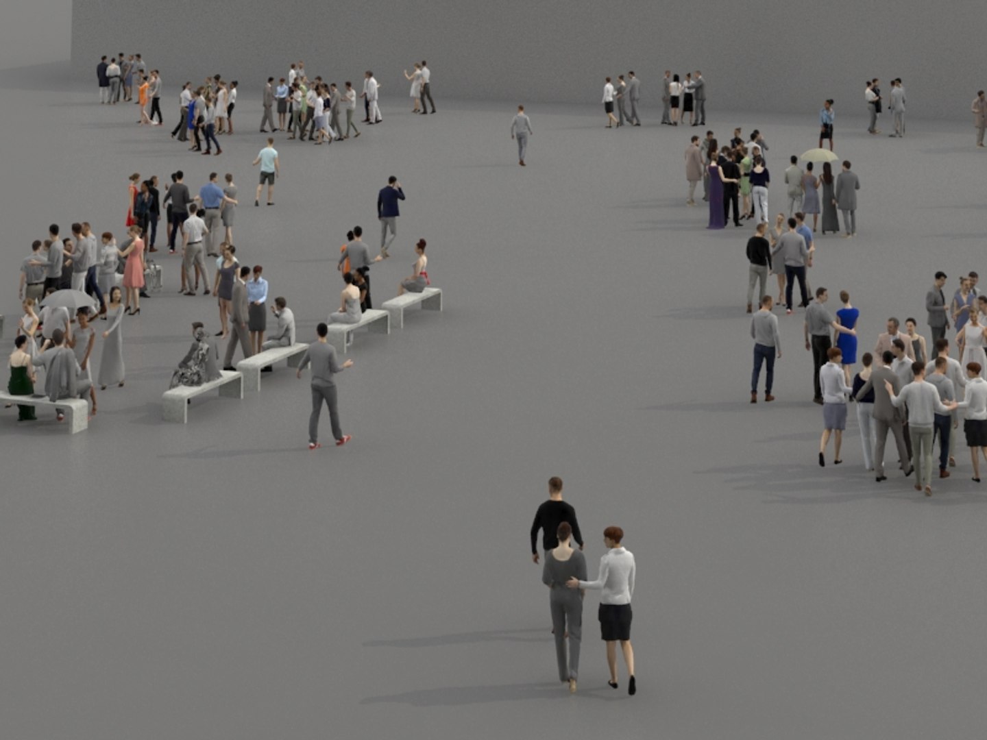 3D model ultimate speed crowds people - TurboSquid 1463426