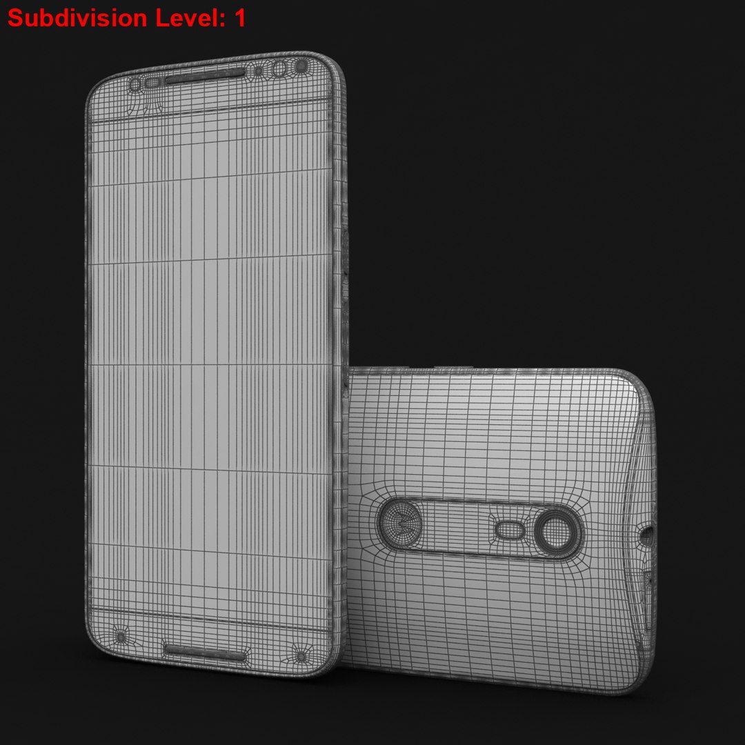 motorola moto x style 3d model