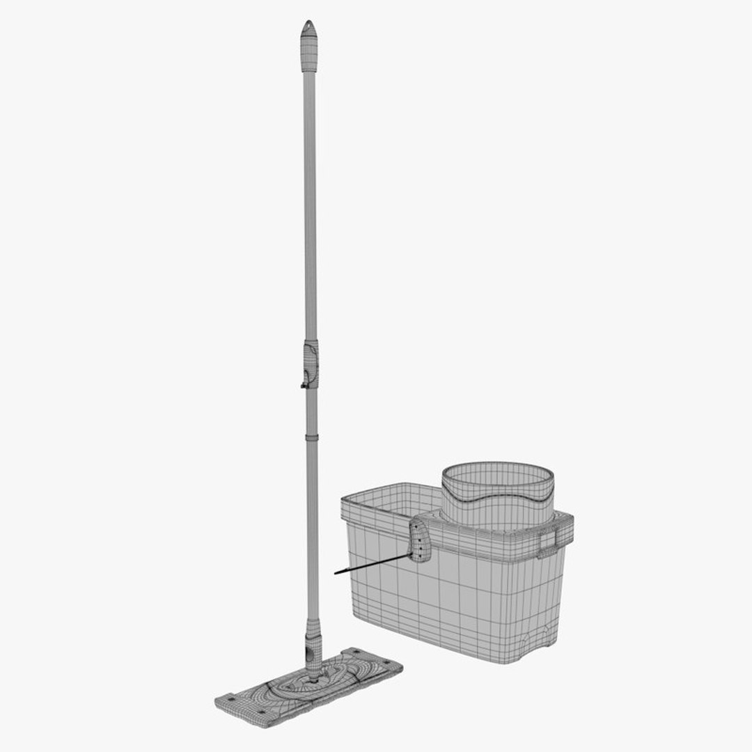 3D mop broom tools model - TurboSquid 1380066