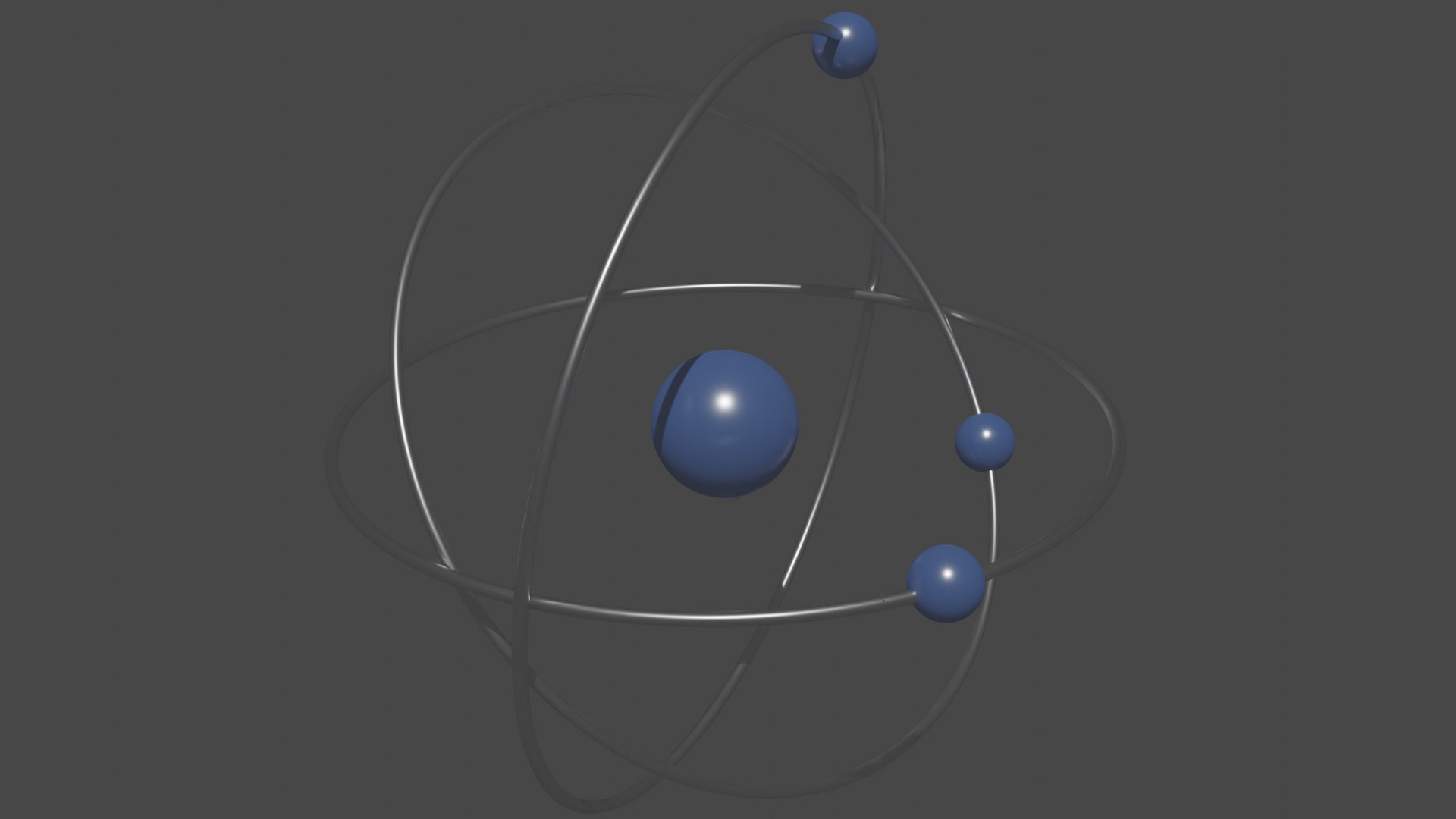 3D Orbital Model Of Atom - TurboSquid 1860345