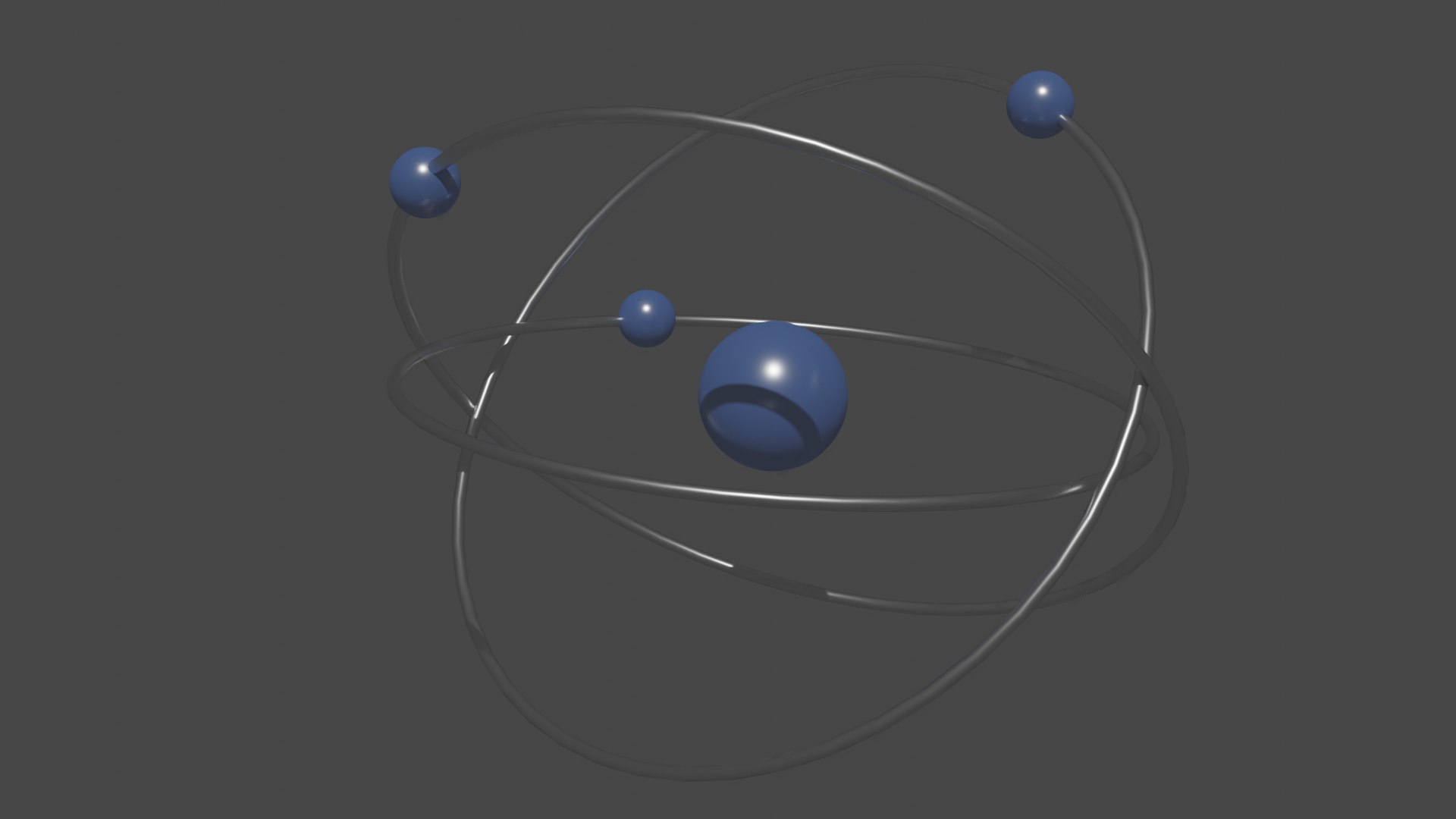 3D Orbital Model Of Atom - TurboSquid 1860345