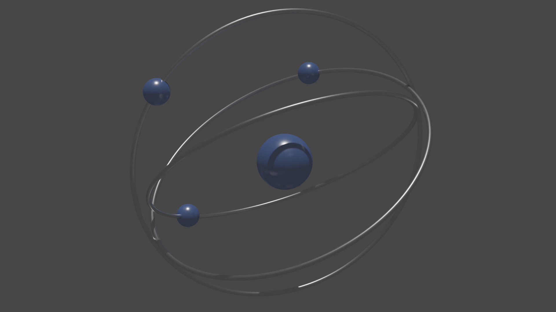 3D Orbital Model Of Atom - TurboSquid 1860345