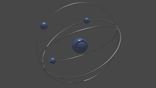 3D Orbital Model of Atom - TurboSquid 1860345