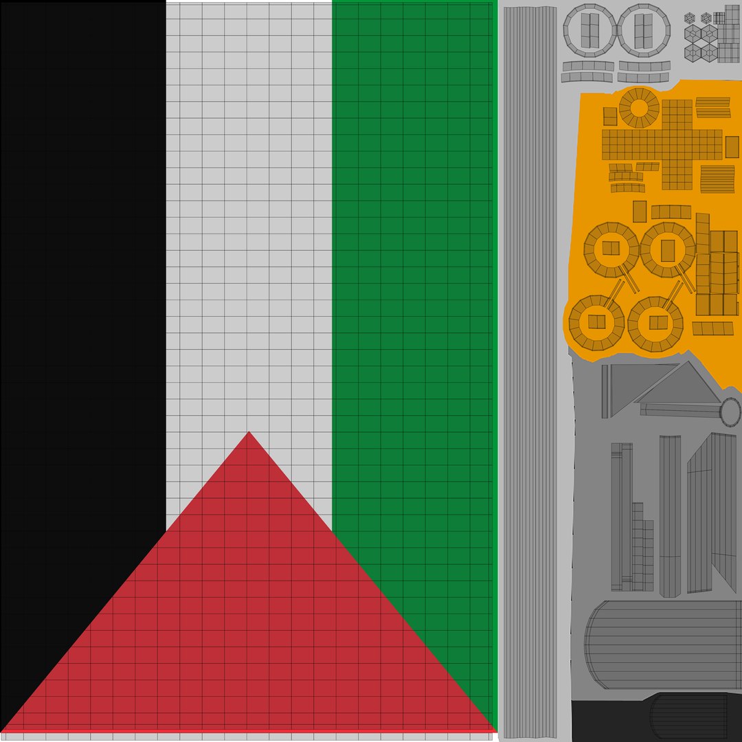 3D Wall Flag Palestine model - TurboSquid 2100578