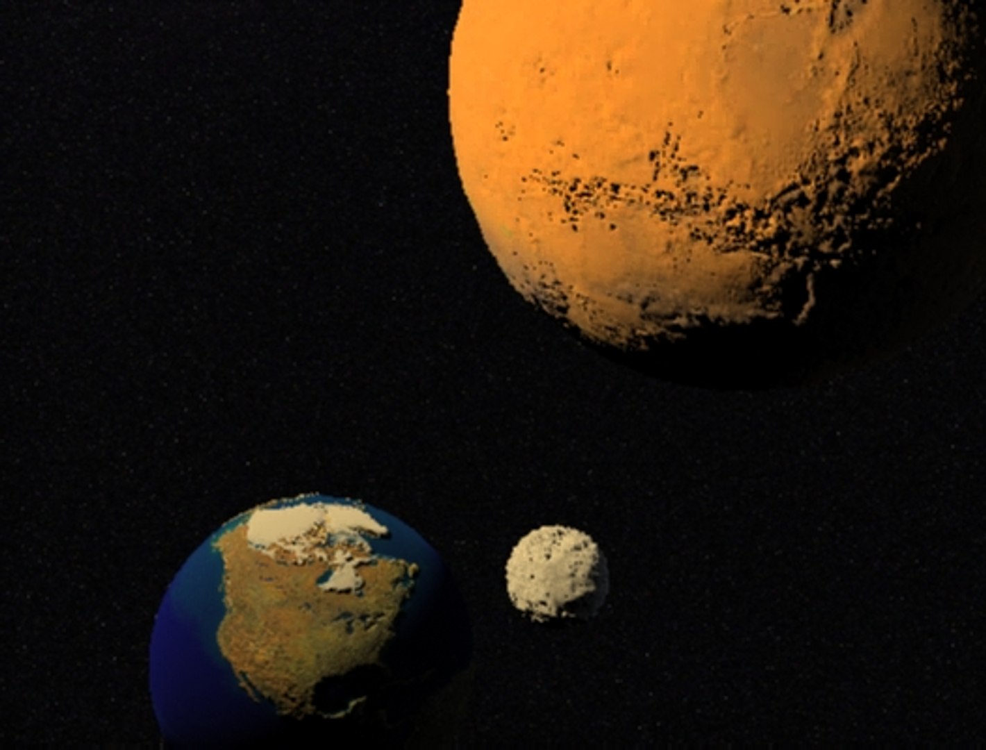 Free Space Scene Sun 3d Model