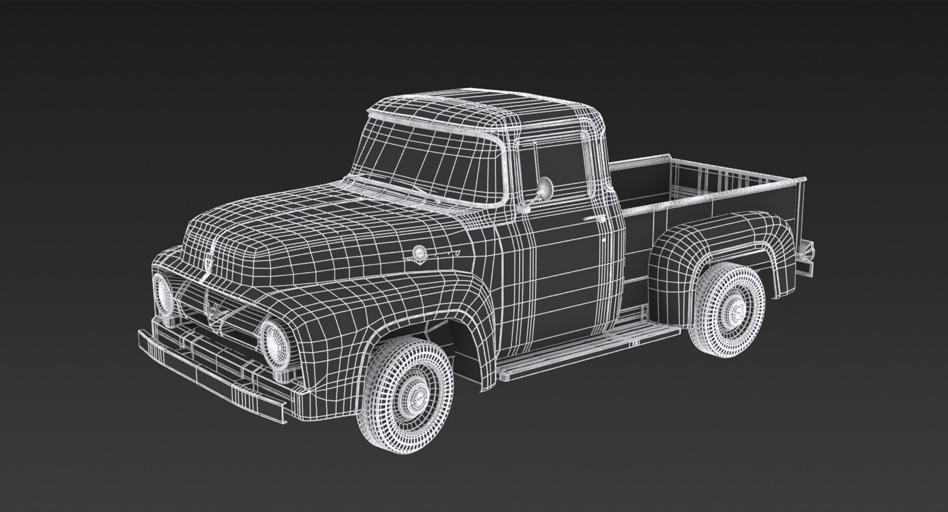 F-100 1956 3D Model - TurboSquid 1158377