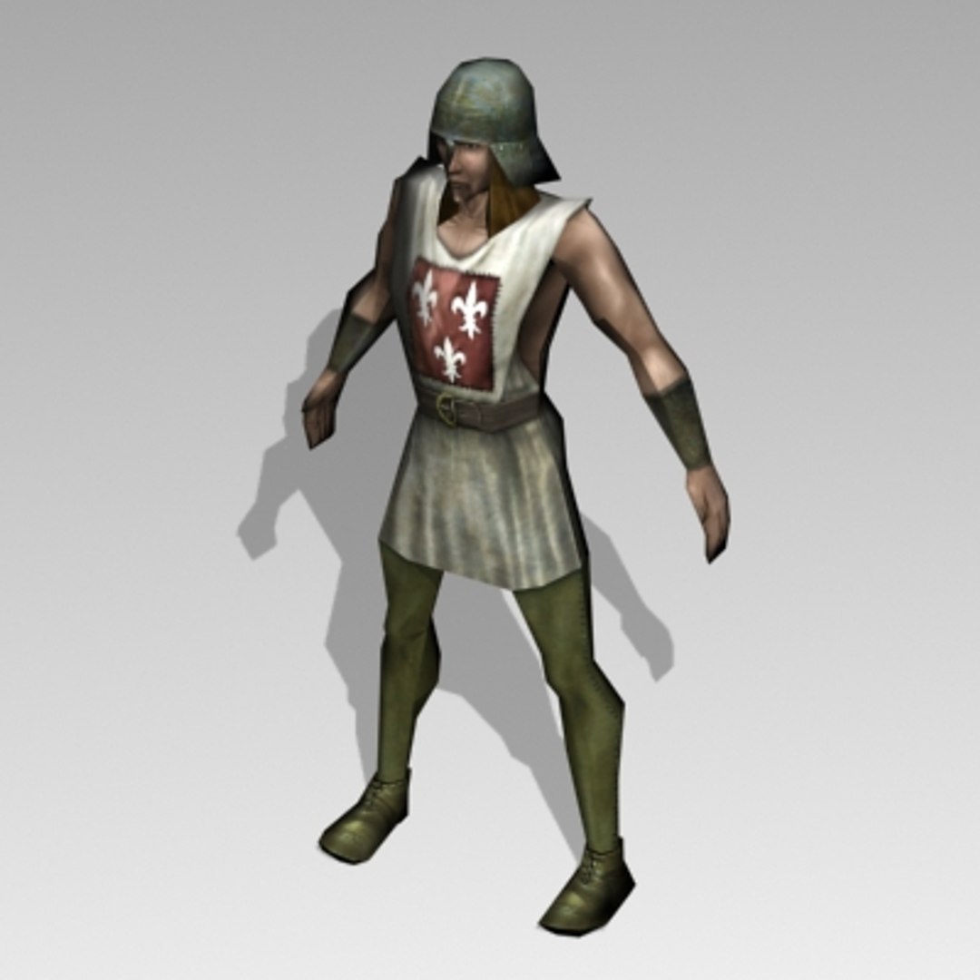 3d Model Bowman Medieval